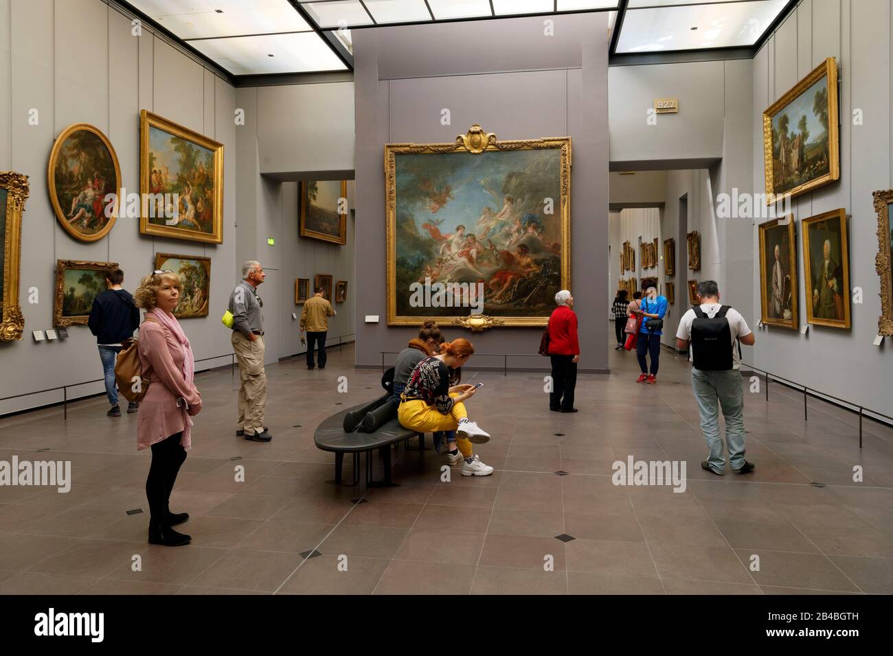 France, Paris, UNESCO World Heritage Site, Louvre museum, Sully wing ...