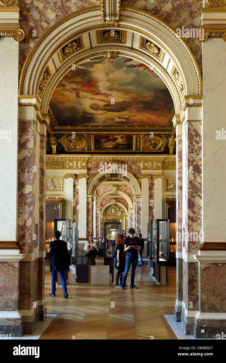 France, Paris, area listed as World Heritage by UNESCO, Louvre museum ...