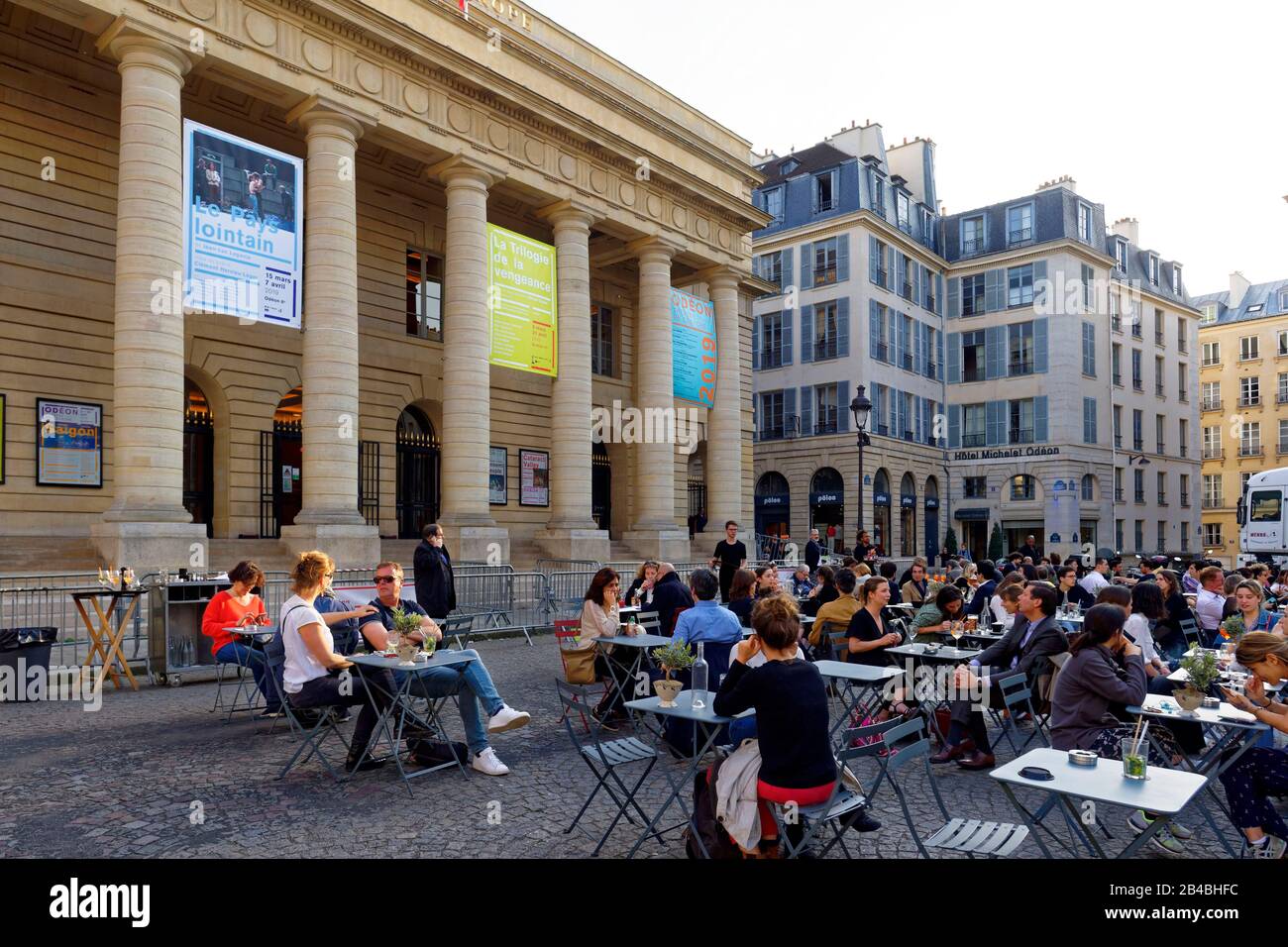 France, Paris, Odeon district, the Odeon Theatre on the Place de l ...
