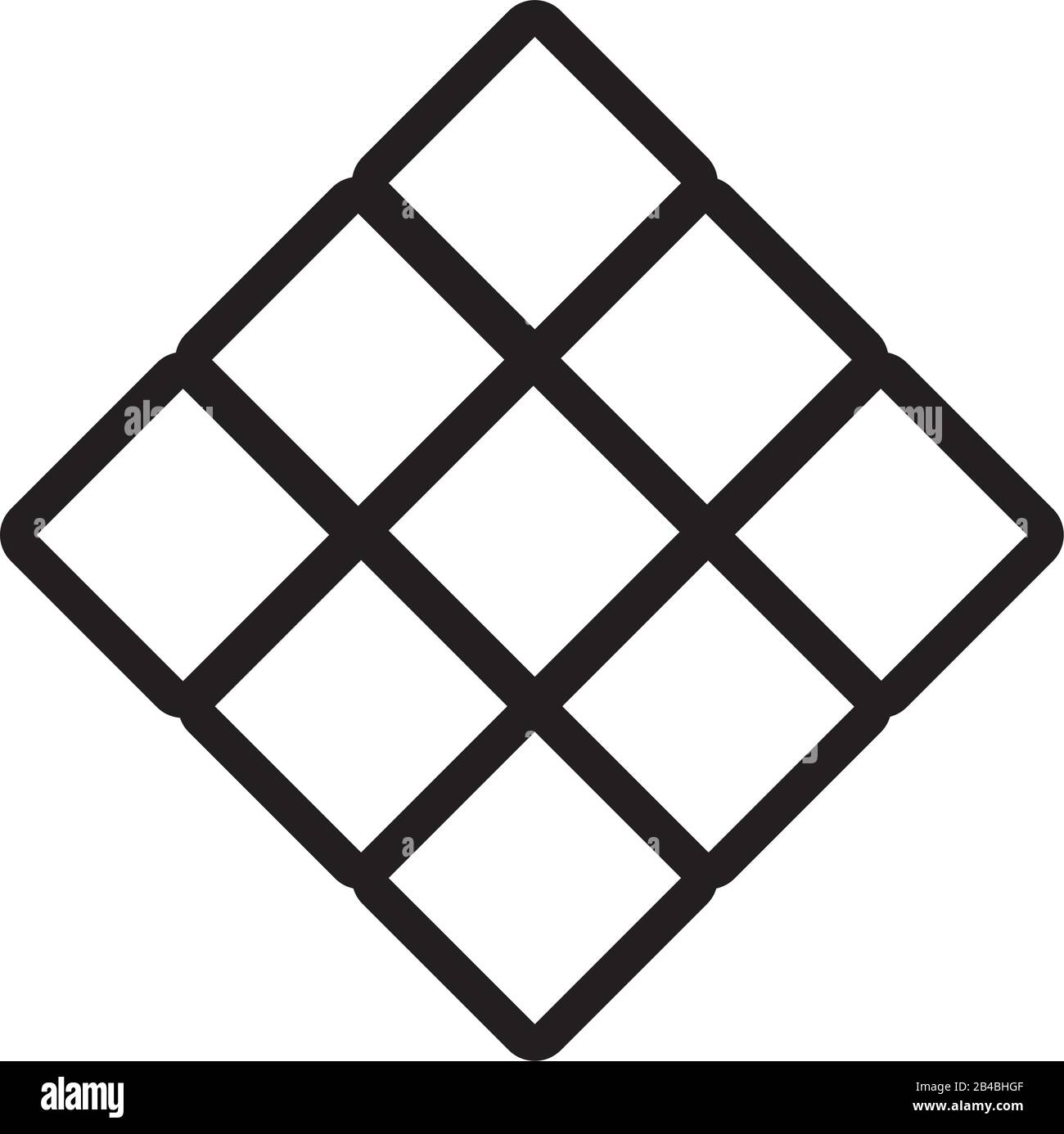 square figure line style icon Stock Vector Image & Art - Alamy