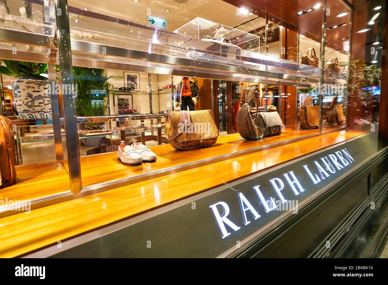 HONG KONG - JANUARY 20, 2019: Ralph Lauren storefront in Hong Kong ...