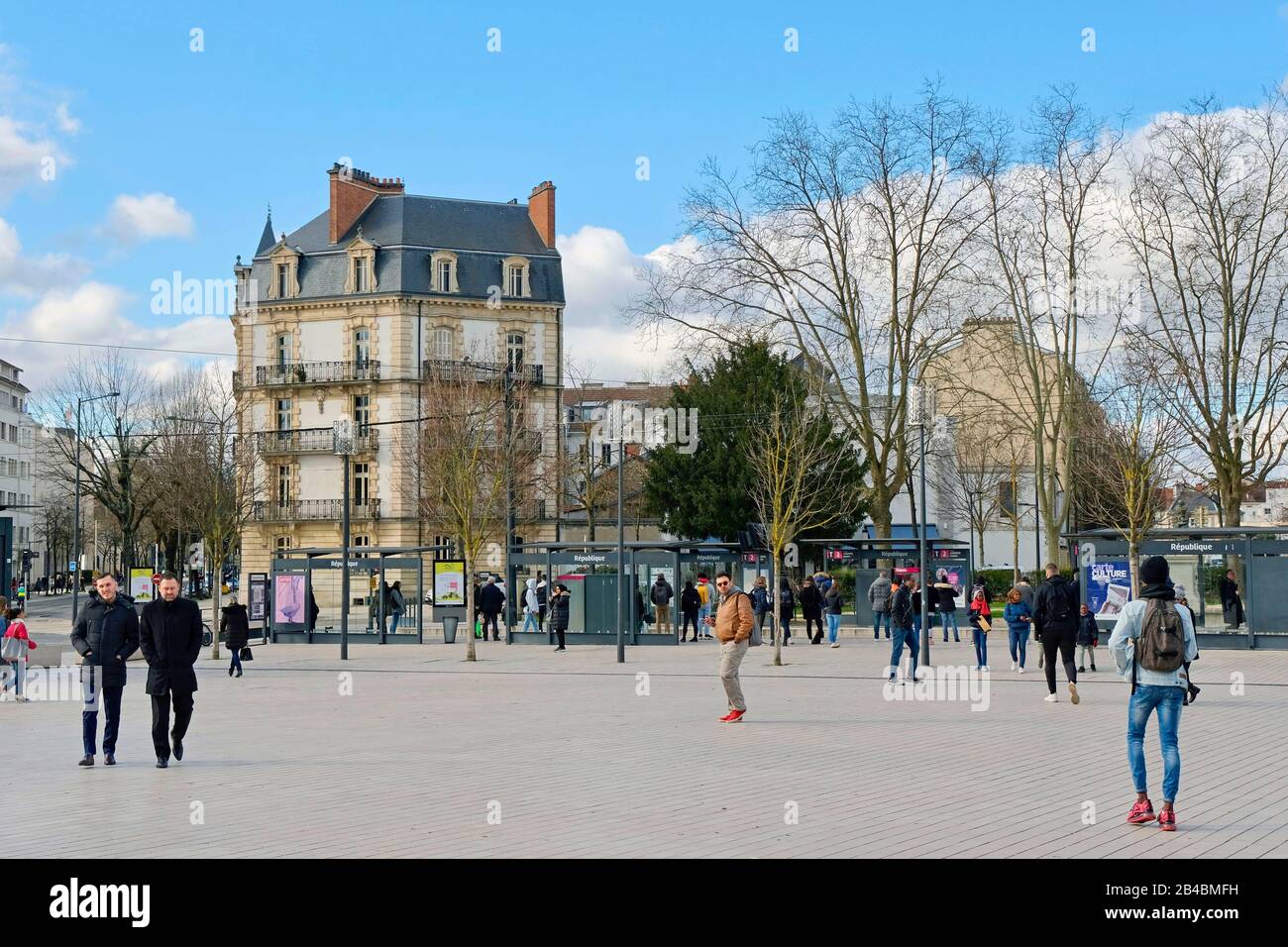 France, Cote d'Or, Dijon, Place de la Republique (Republic square Stock ...