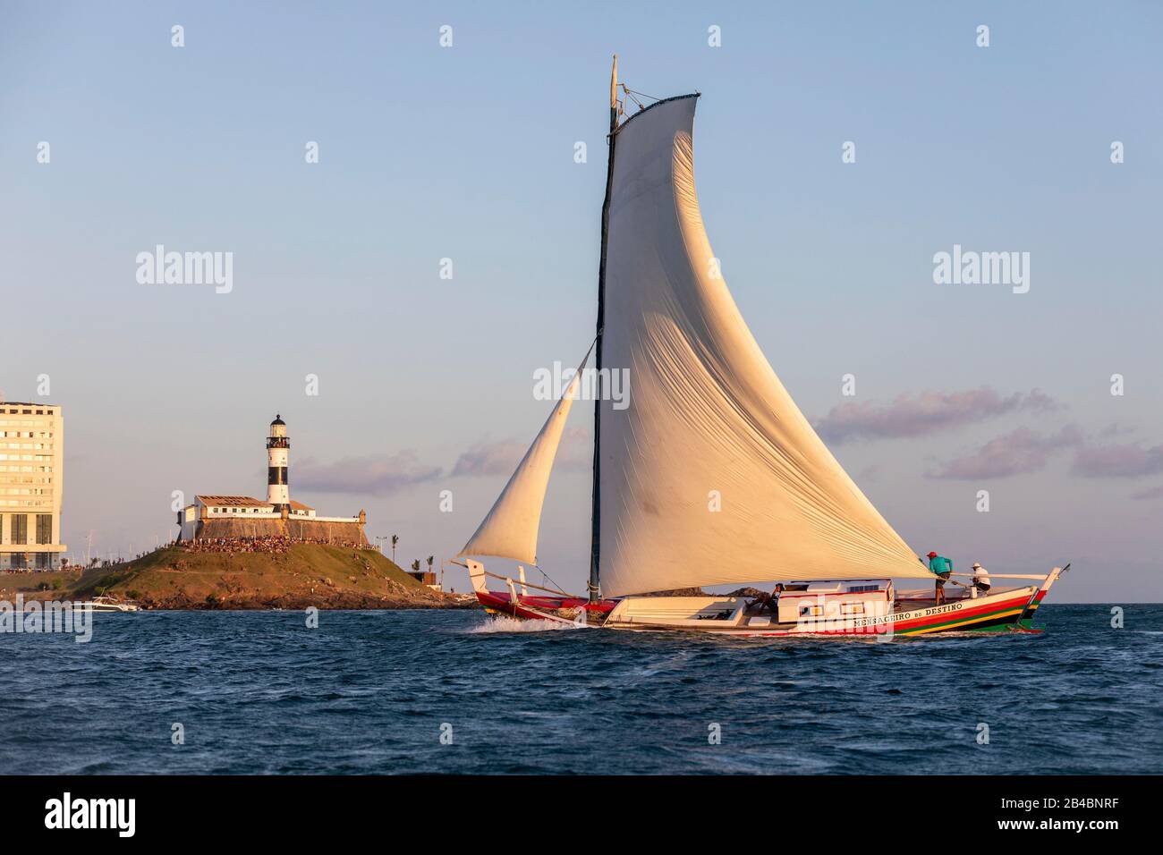 Brazil, state of Bahia, Salvador de Bahia, in the bay of all saints a ...