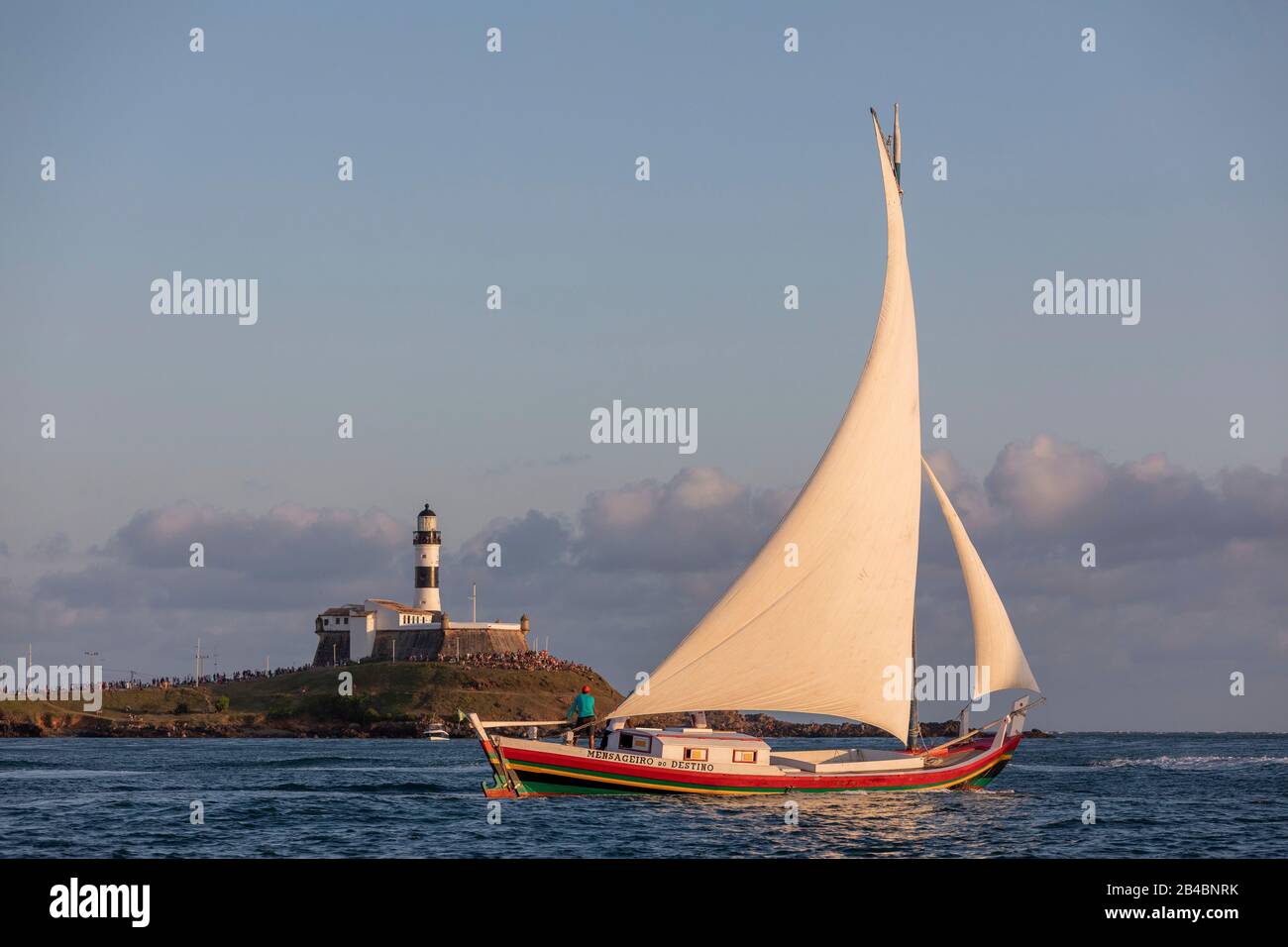 Brazil, state of Bahia, Salvador de Bahia, in the bay of all saints a ...