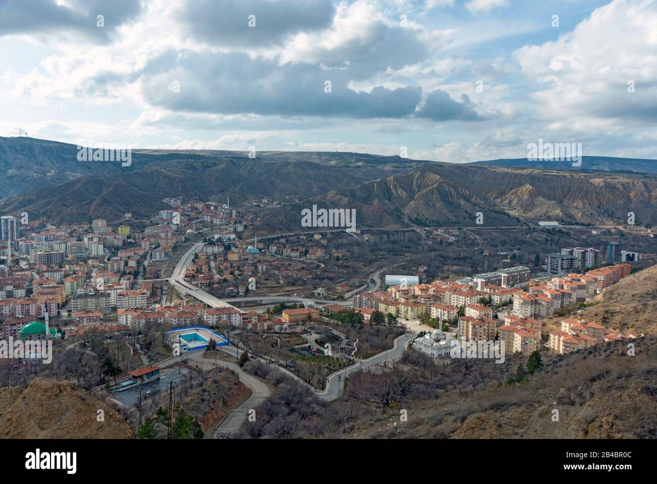 Aerial wiev to the Cankiri province of Turkey Stock Photo - Alamy
