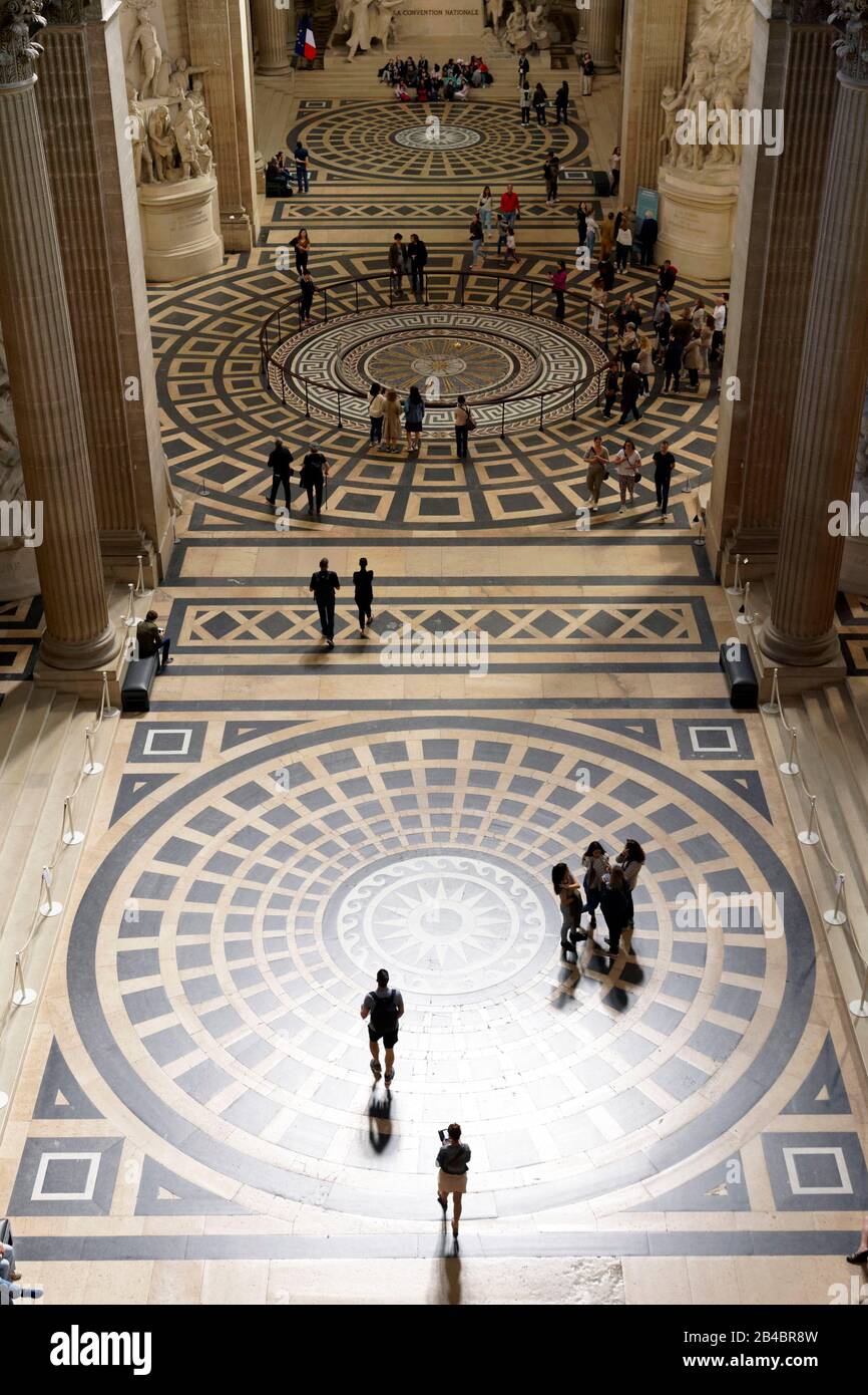 France, Paris, Latin Quarter, Pantheon (1790) neoclassical style ...