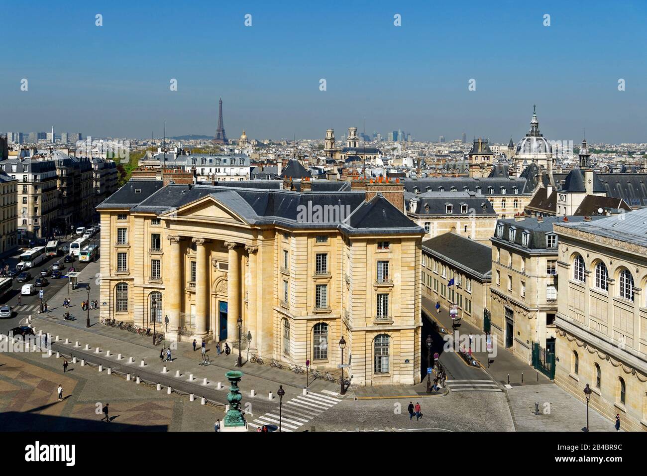 France, Paris, Latin Quarter, general view from the Pantheon heights ...