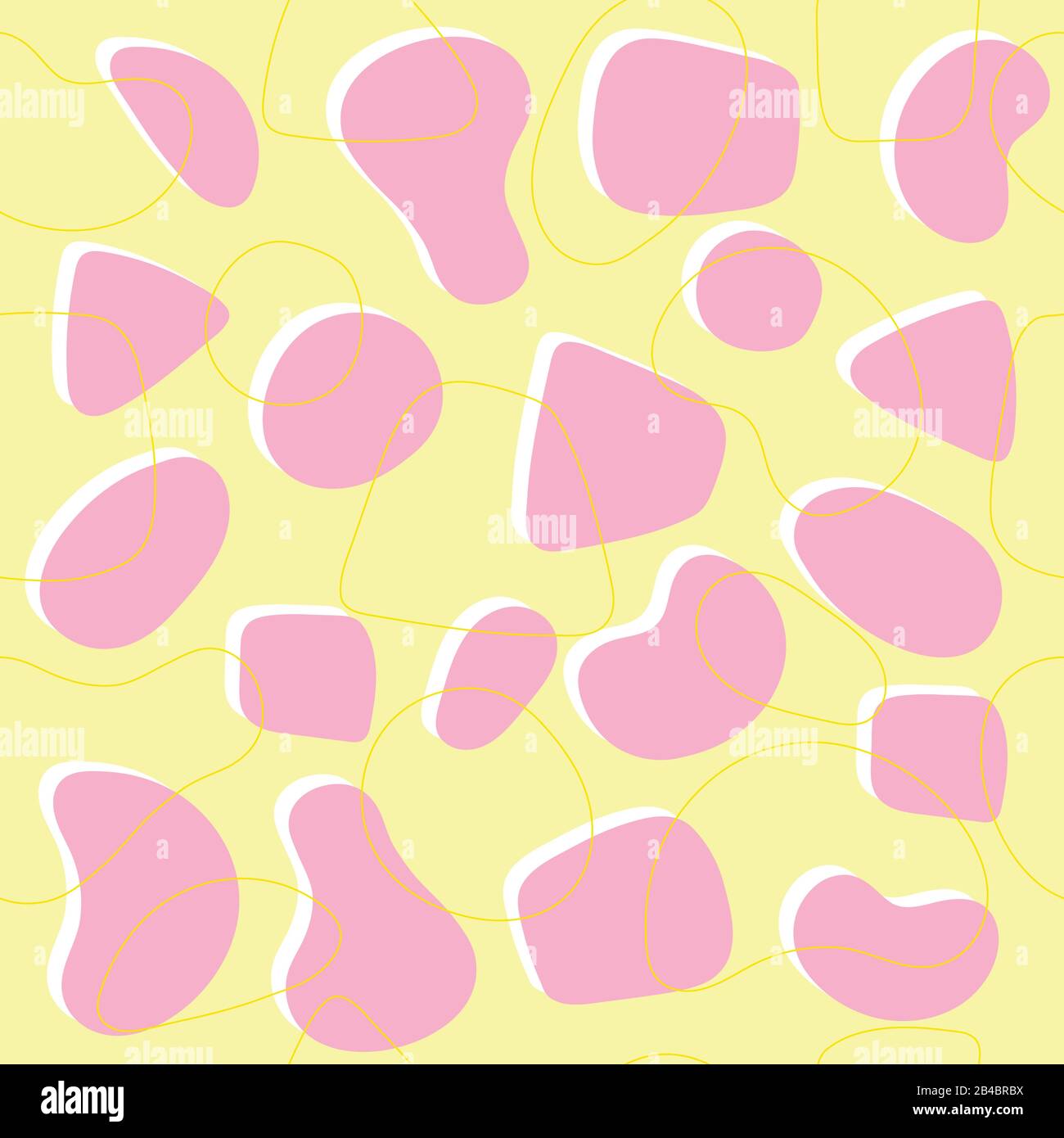 Abstract modern retro seamless background spots shapes Stock Vector ...