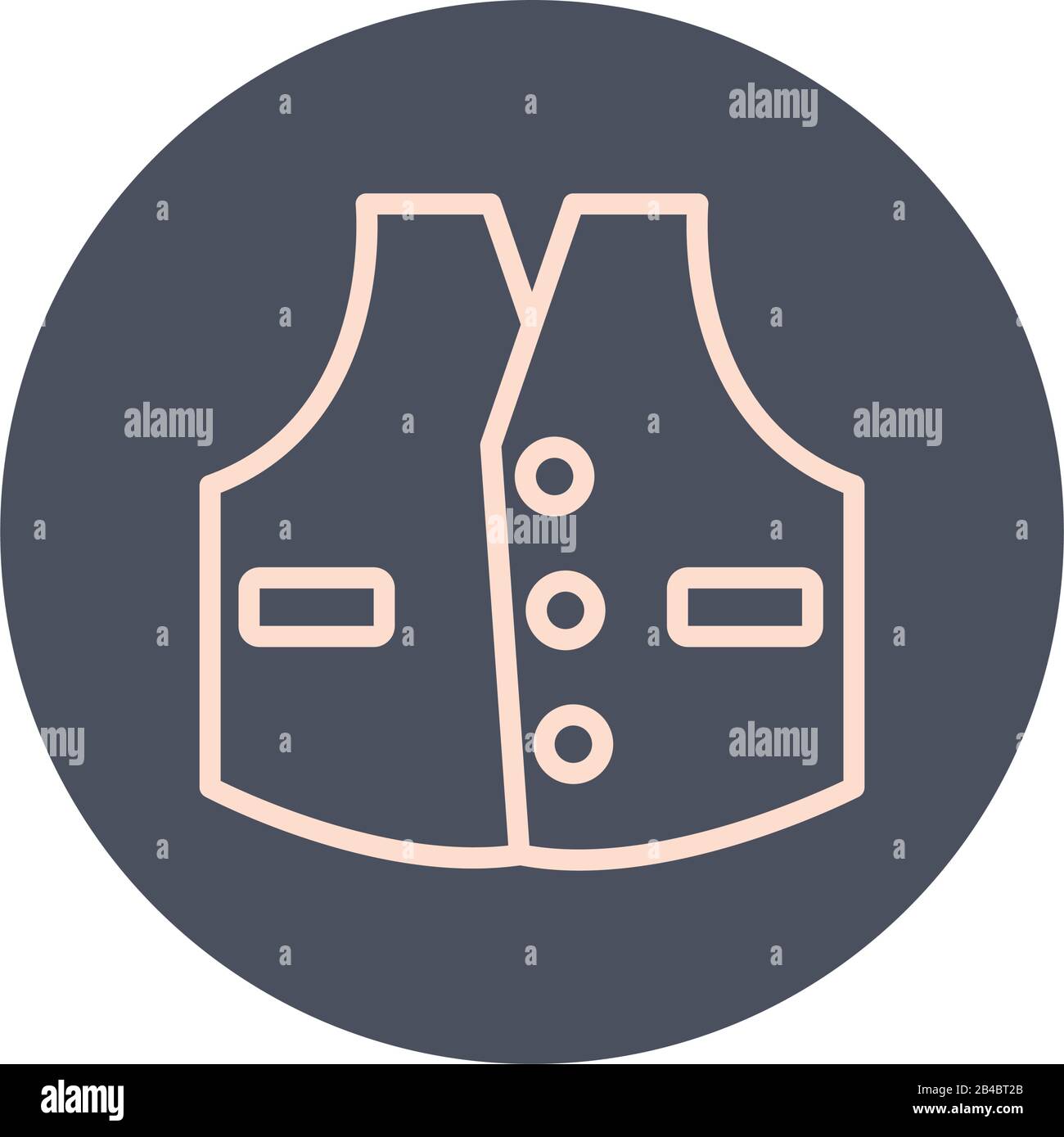 retro vest block style icon Stock Vector Image & Art - Alamy