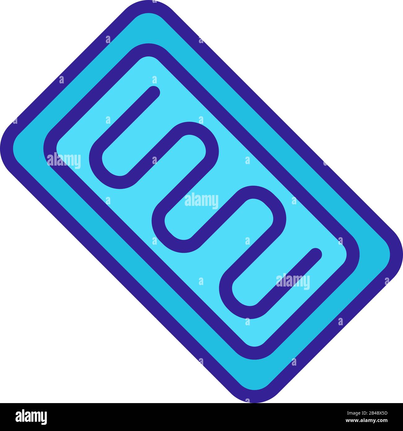 Delicious cookie icon vector. Isolated contour symbol illustration ...