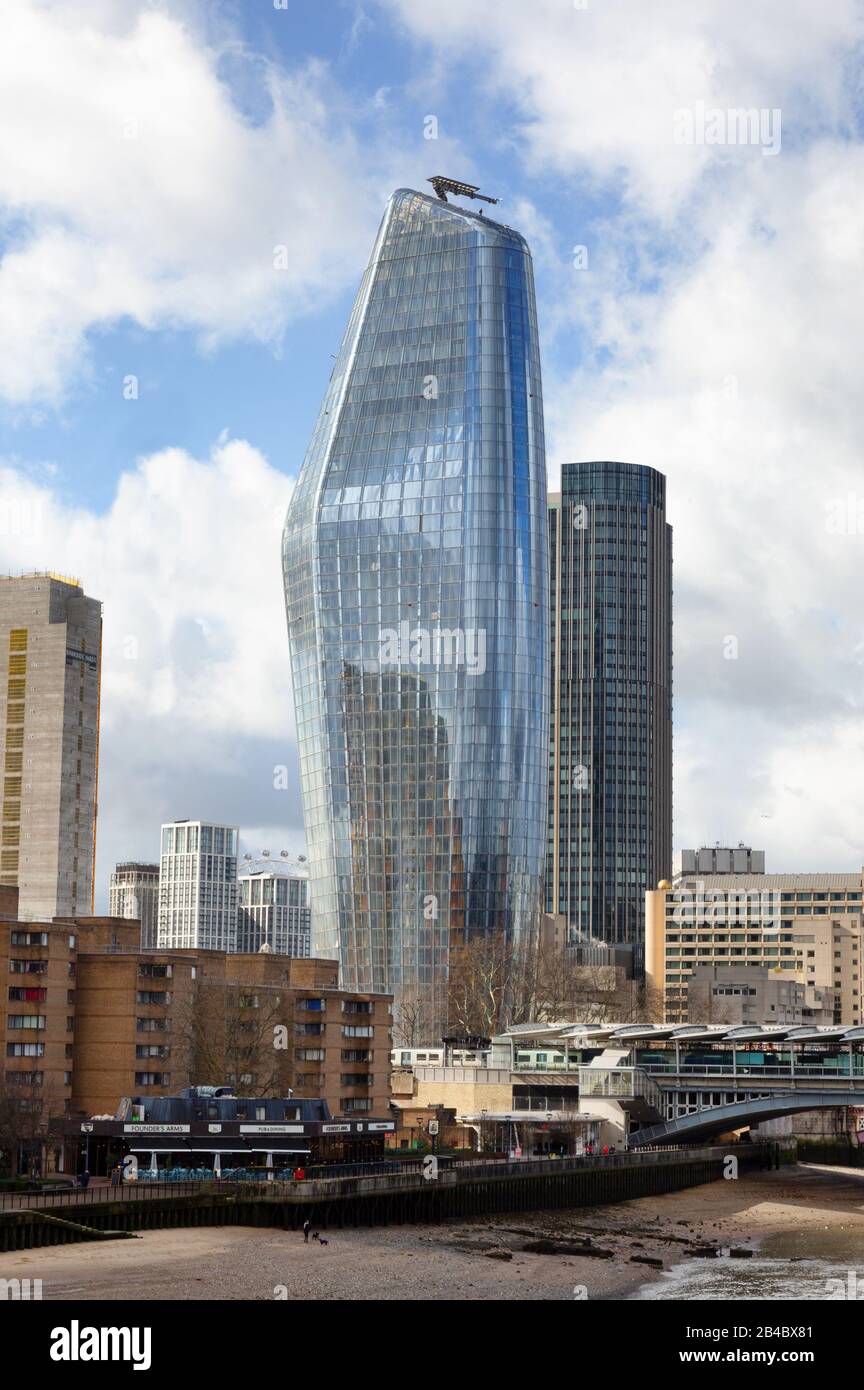 One Blackfriars, a mixed use skyscraper; example of modern architecture ...
