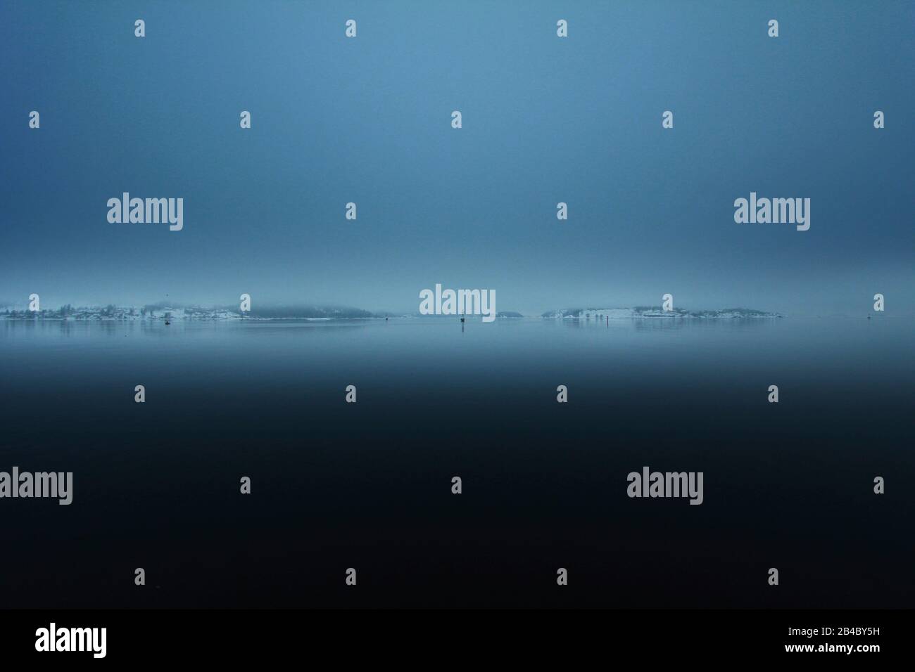 Oslo fjord at dawn, scenic beautiful countryside Stock Photo - Alamy