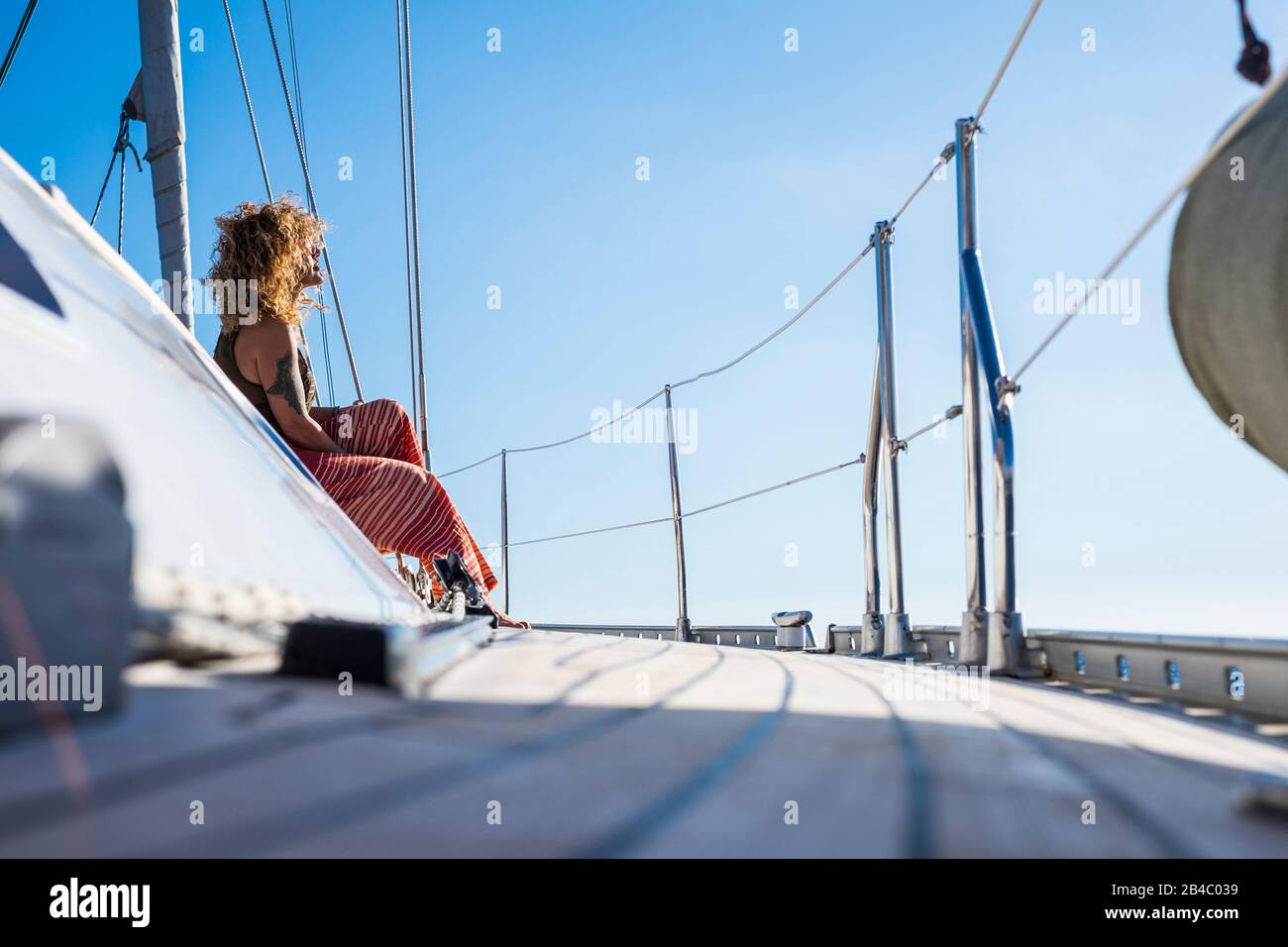 Beautiful woman enjoying tour on hi-res stock photography and images ...