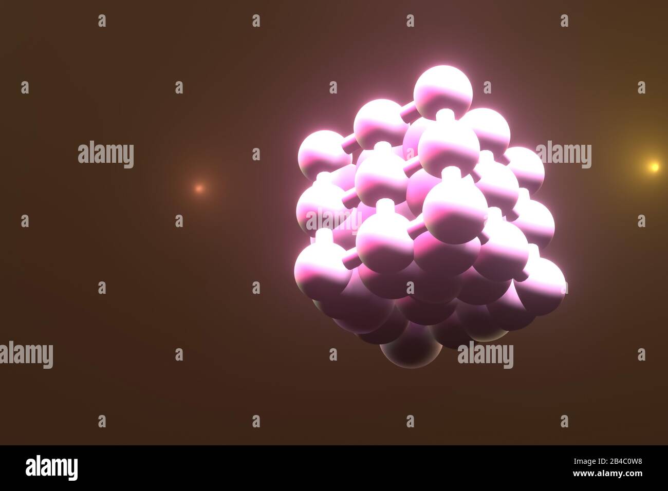 Abstract inter-locked sphere molecule style, for web page, graphic ...