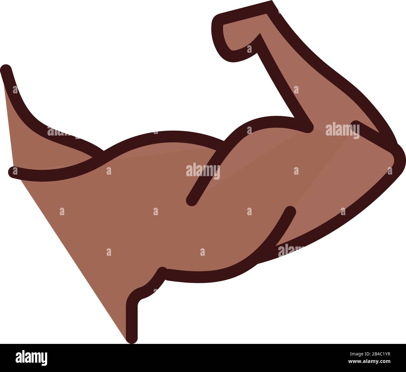 strong arm human body part flat style icon Stock Vector Image & Art - Alamy