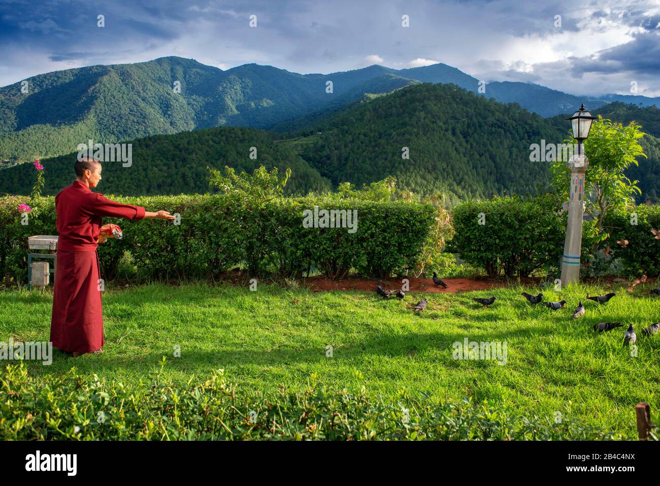 Buddhist nunnery bhutan hi-res stock photography and images - Alamy
