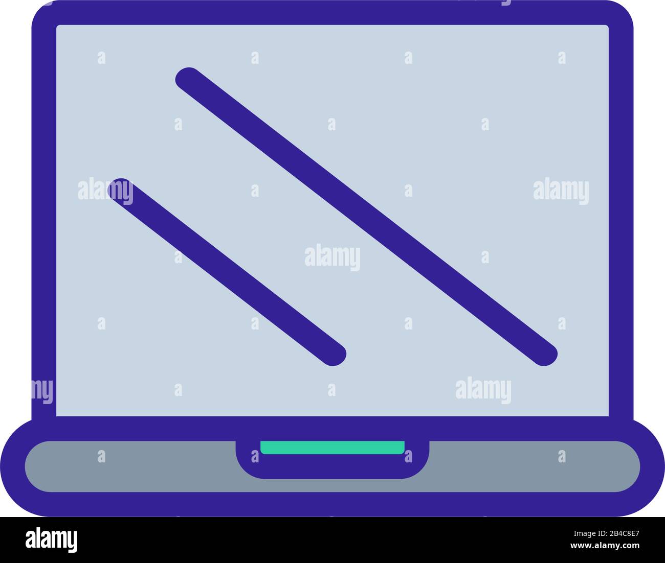 Modern computer icon vector. Isolated contour symbol illustration Stock ...