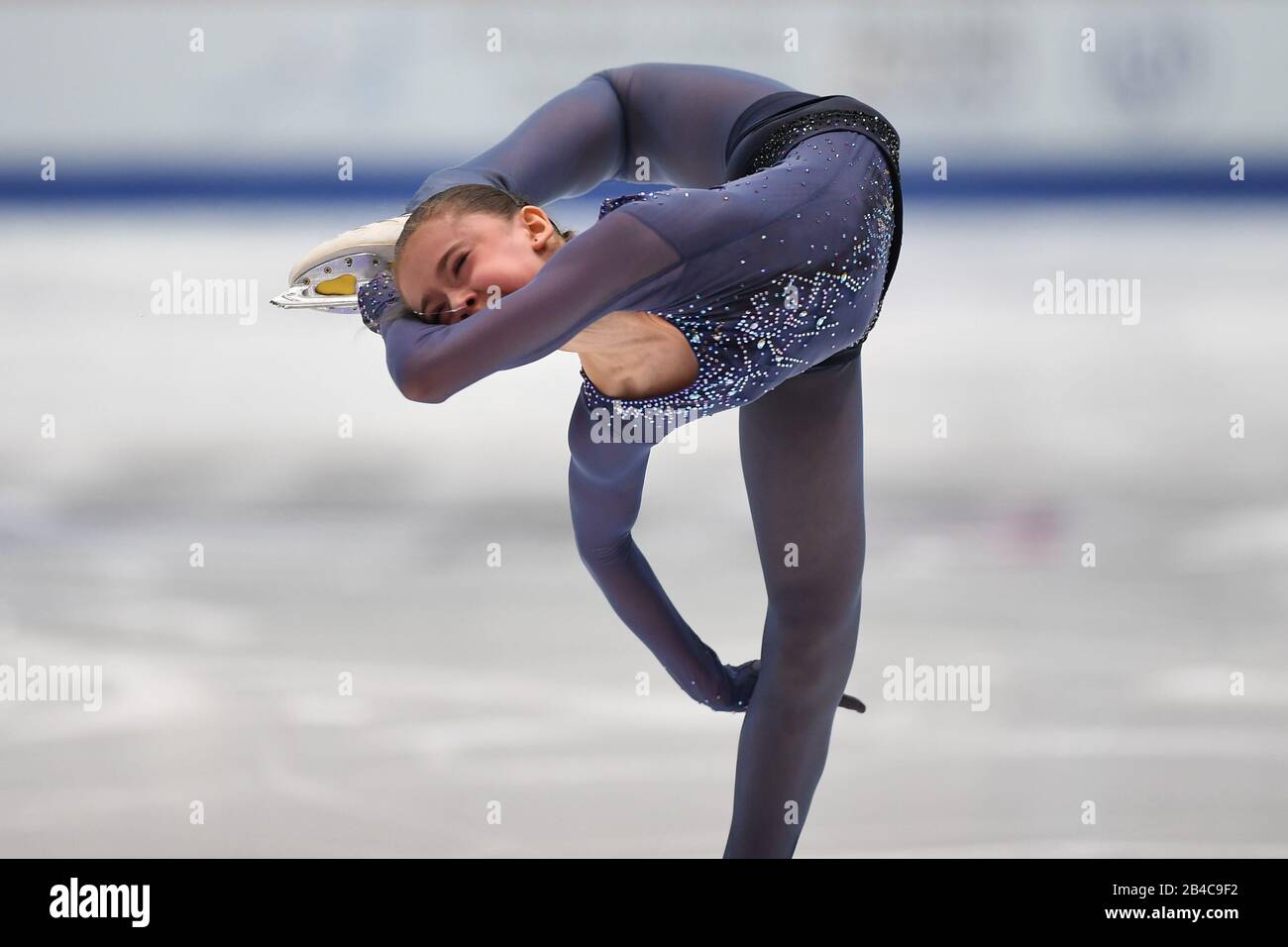 Tallinn, Estonia. 6th Mar 2020. Kamila VALIEVA from Russia, during Ladies Short Program at the ...