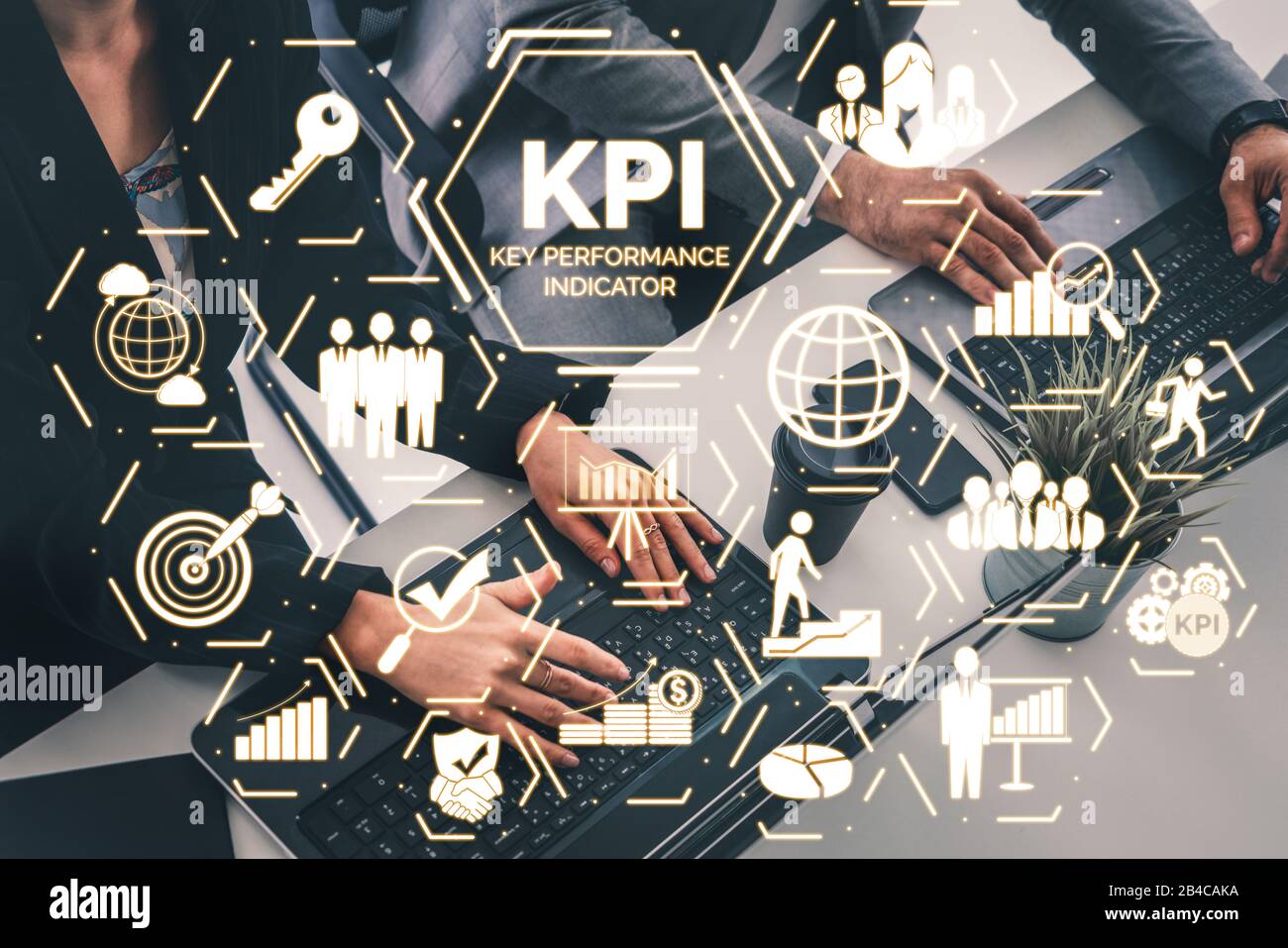 KPI Key Performance Indicator for Business Concept - Modern graphic ...