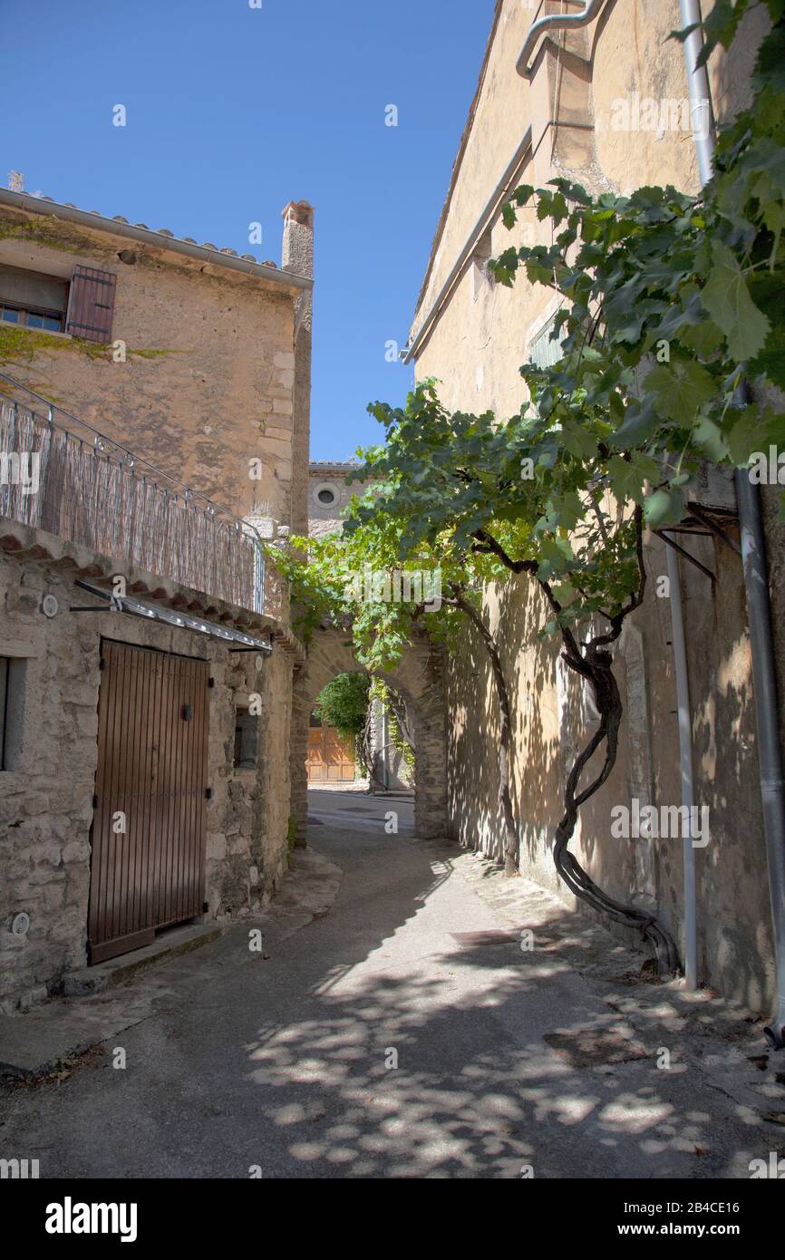 summer destination scenic with small street and old buildings in ...