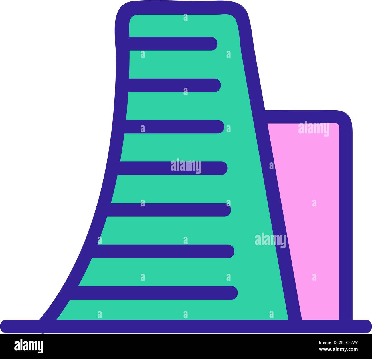 city future icon vector. Isolated contour symbol illustration Stock ...