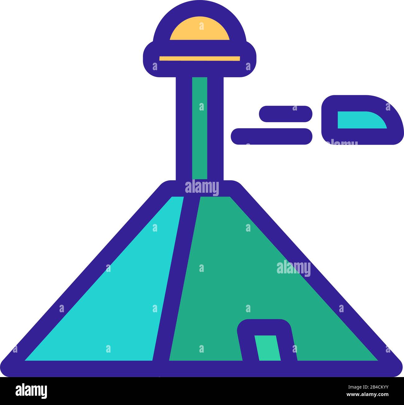 city future icon vector. Isolated contour symbol illustration Stock ...