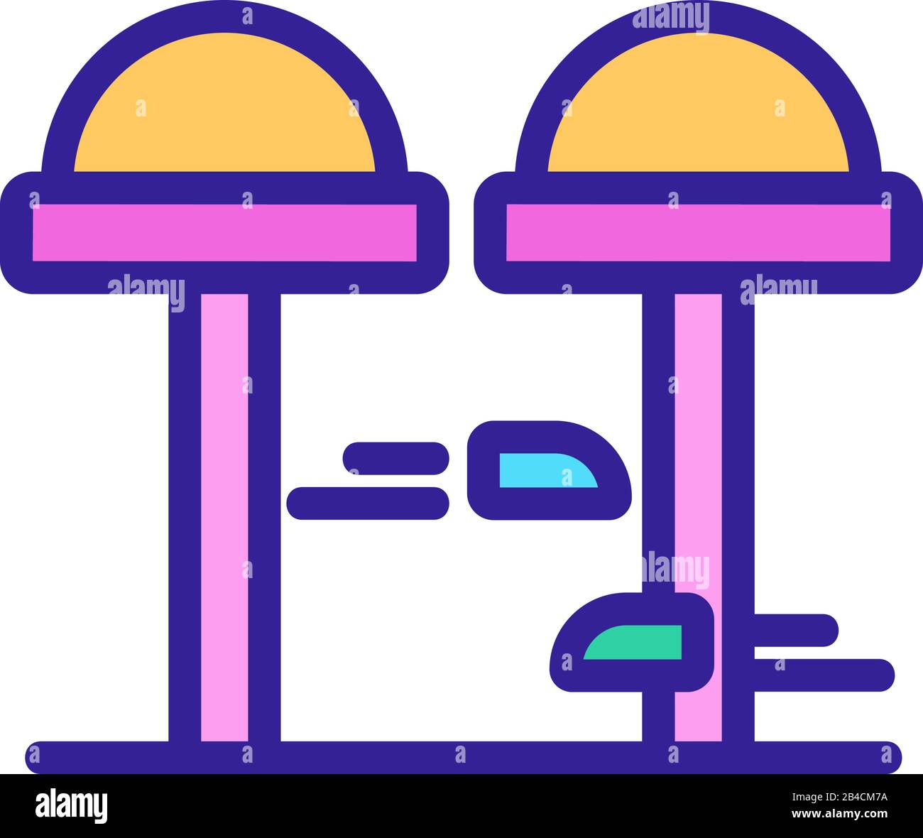 city future icon vector. Isolated contour symbol illustration Stock ...