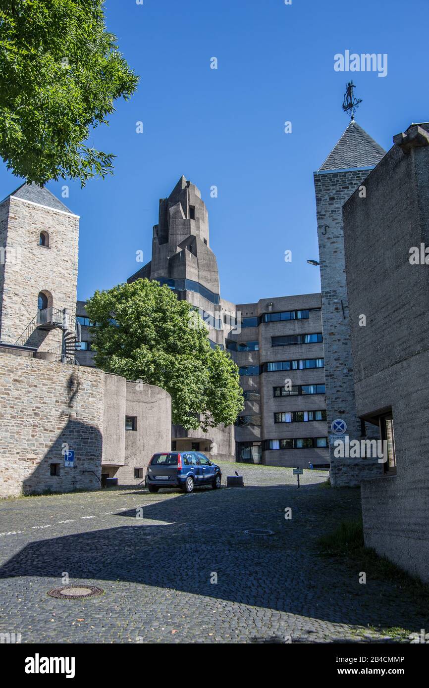 Bensberg castle with town hall Stock Photo - Alamy