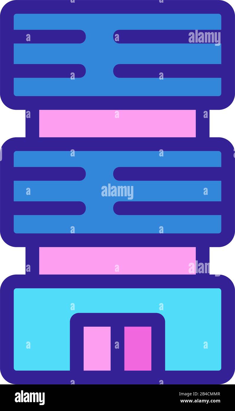 city future icon vector. Isolated contour symbol illustration Stock ...