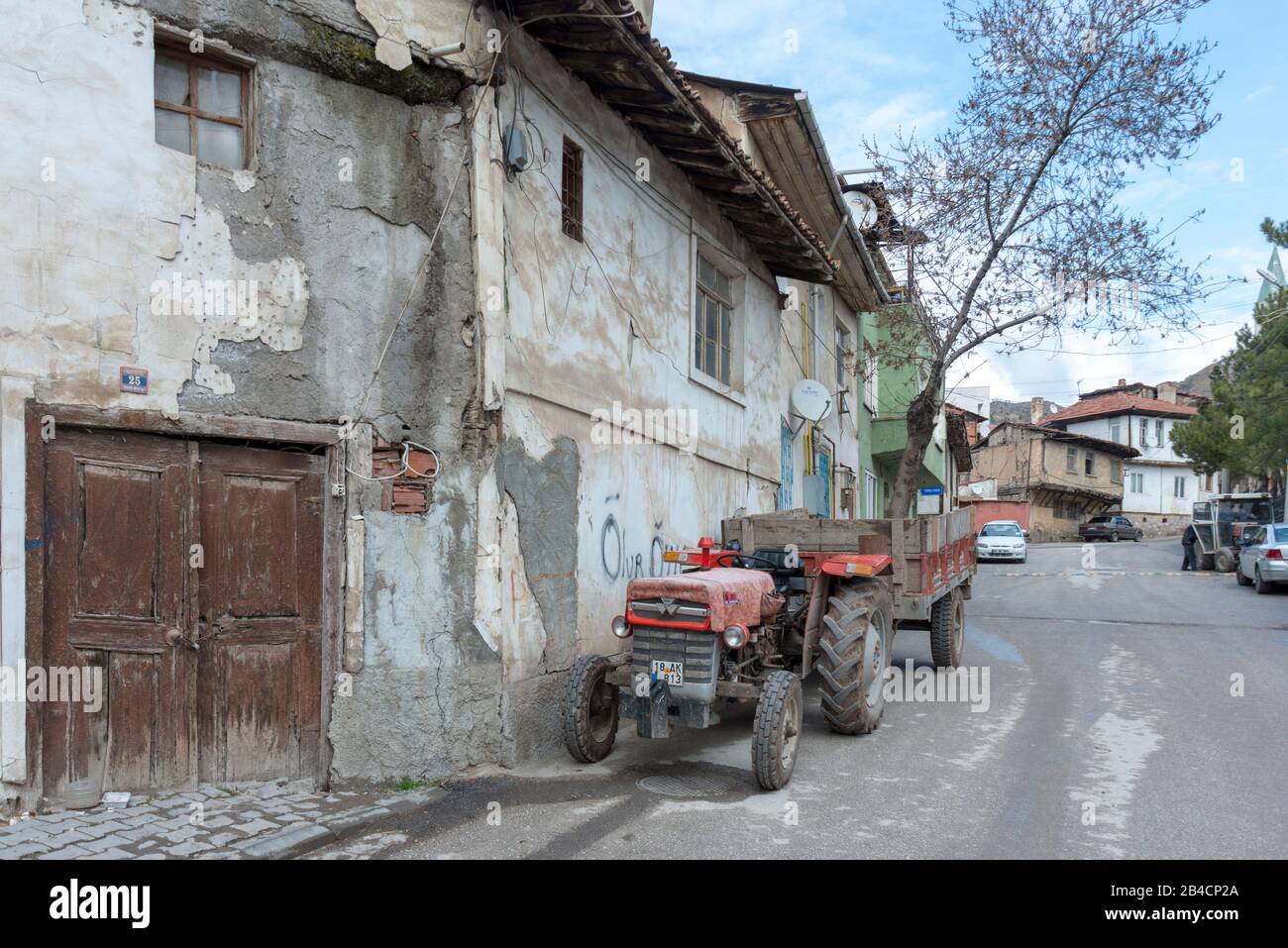 Old houses of Cankiri province of Turkey Stock Photo - Alamy