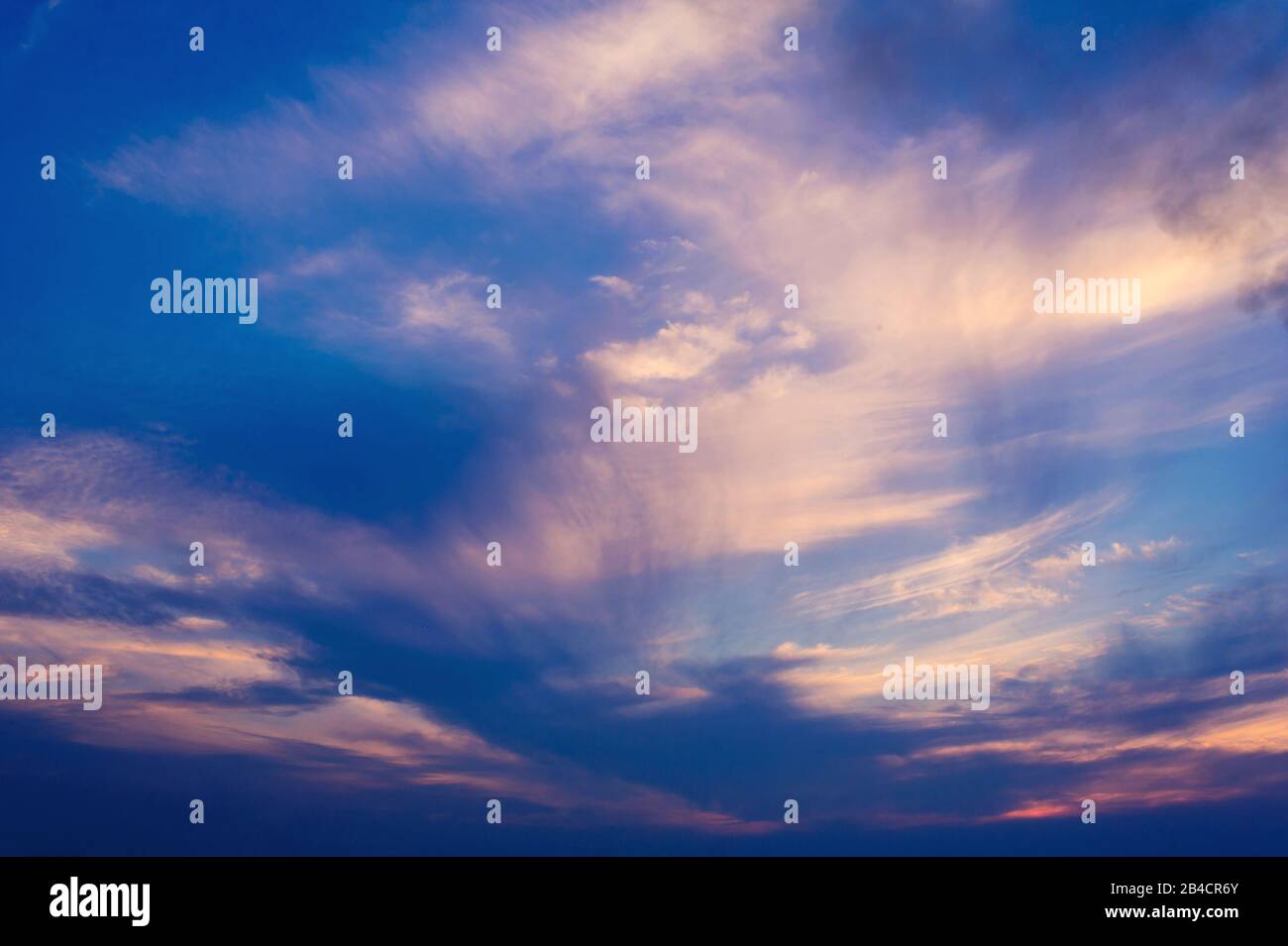 dramatic blue sky and clouds. cloudscape background Stock Photo - Alamy