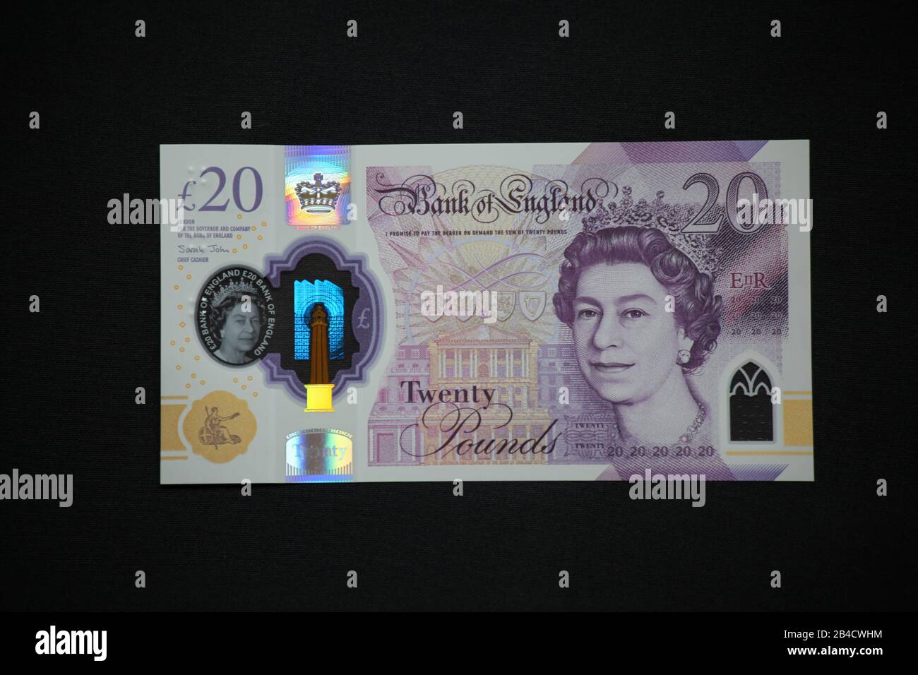 new twenty pound note Stock Photo - Alamy