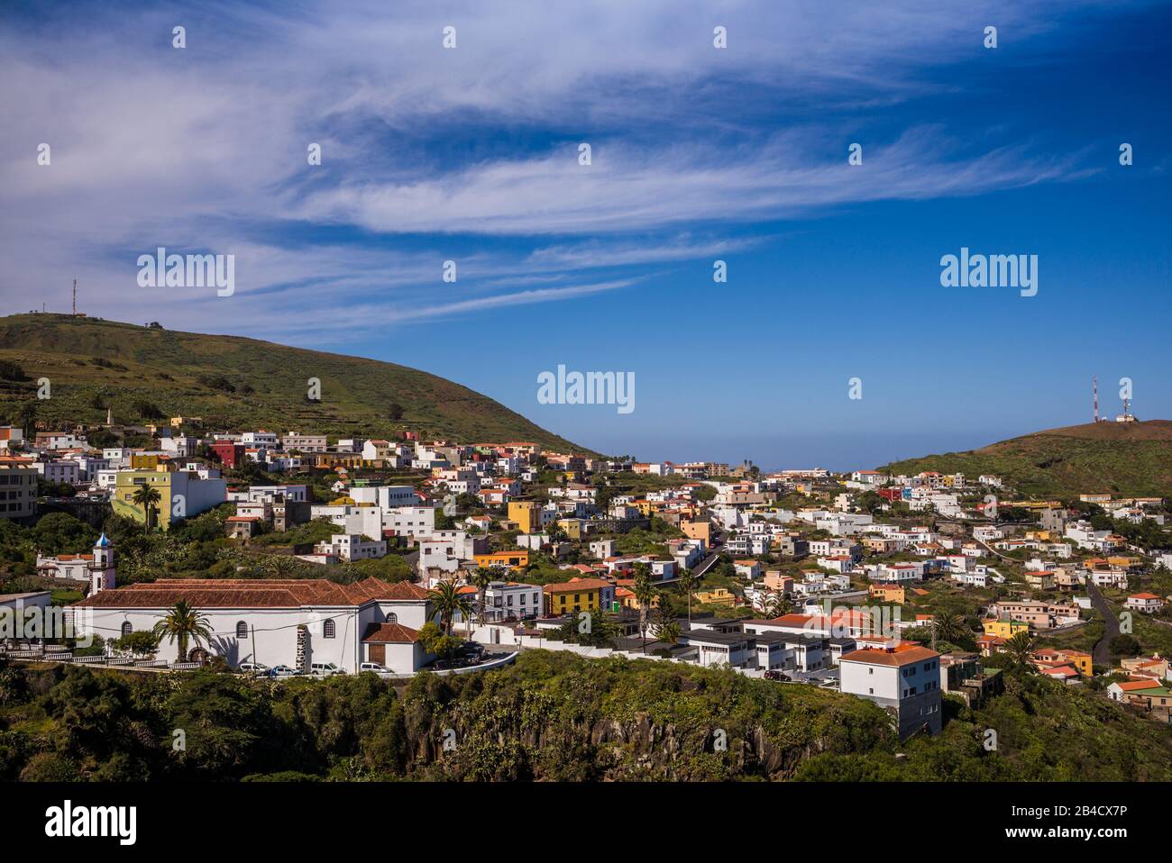 Spain, Canary Islands, El Hierro Island, Valverde, island capital ...