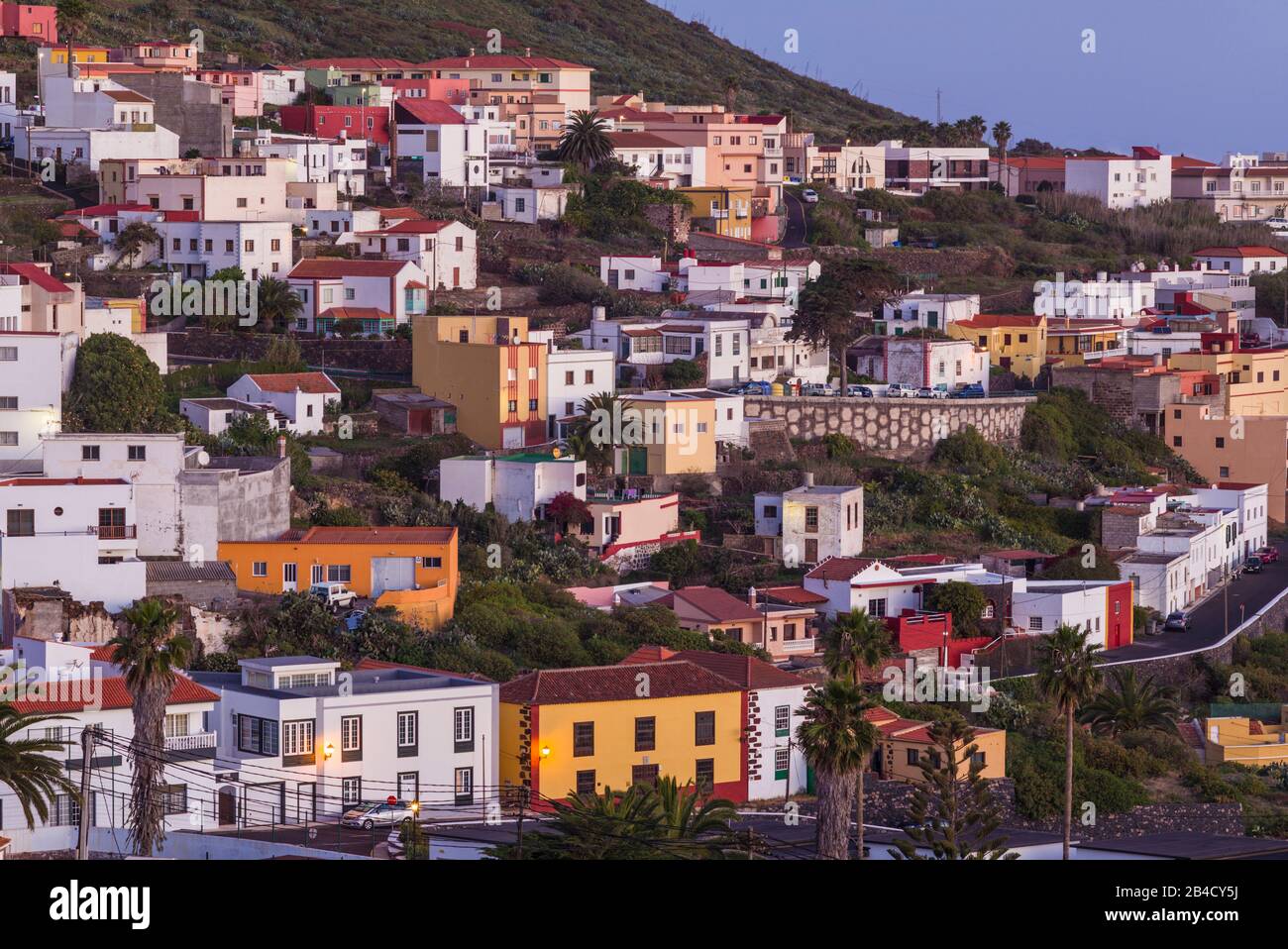 Spain, Canary Islands, El Hierro Island, Valverde, island capital ...