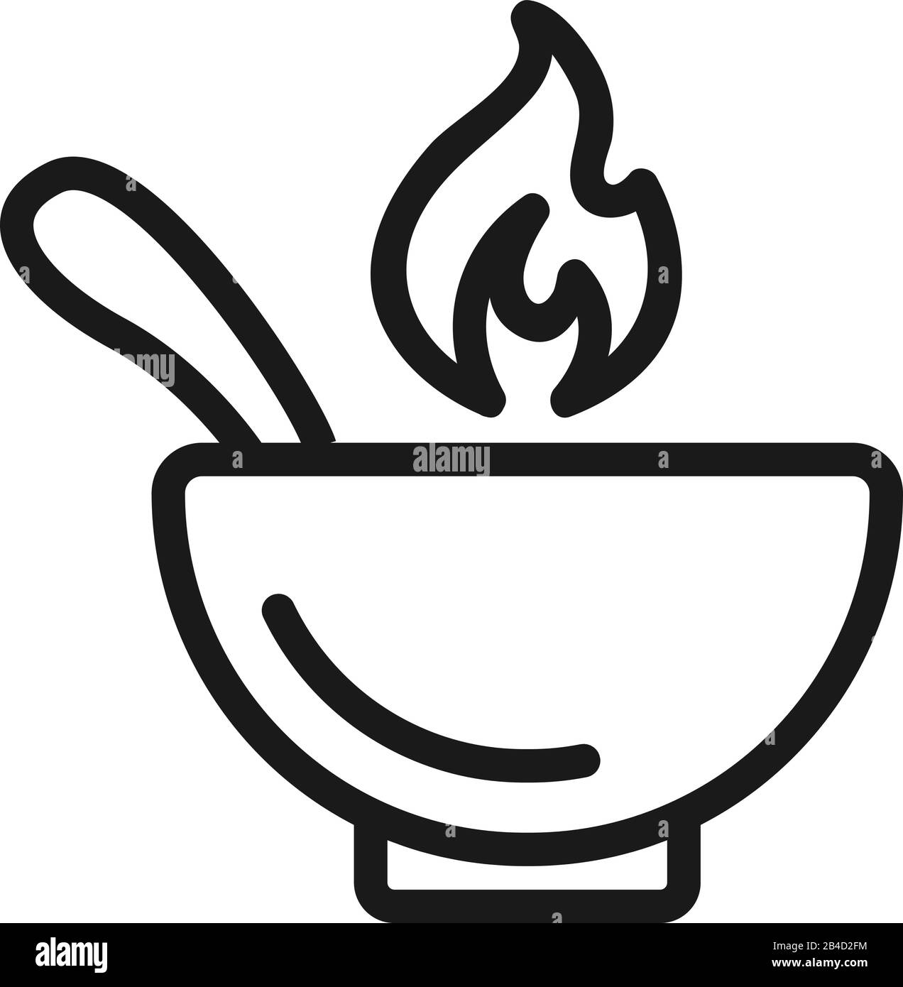 Sharp spice icon vector. Isolated contour symbol illustration Stock ...