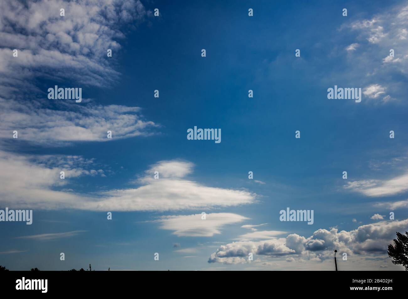 dramatic blue sky and clouds. cloudscape background Stock Photo - Alamy