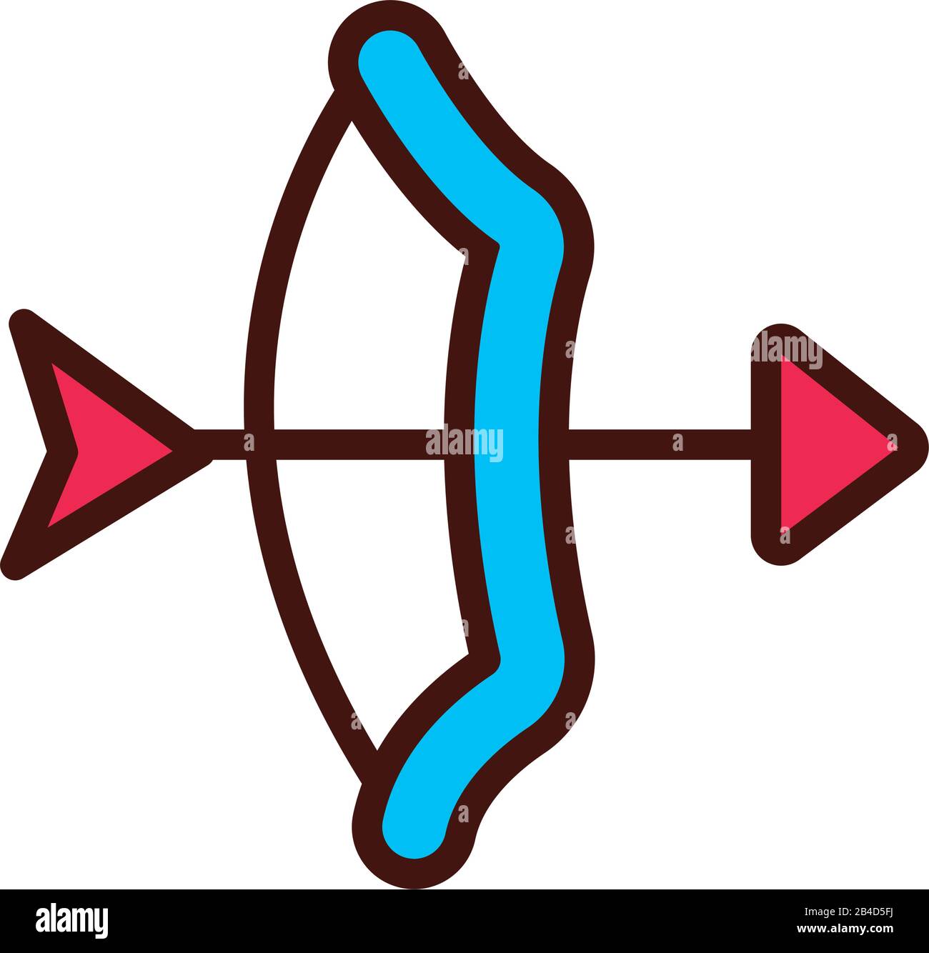 sport arch and arrow line and fill icon Stock Vector Image & Art - Alamy