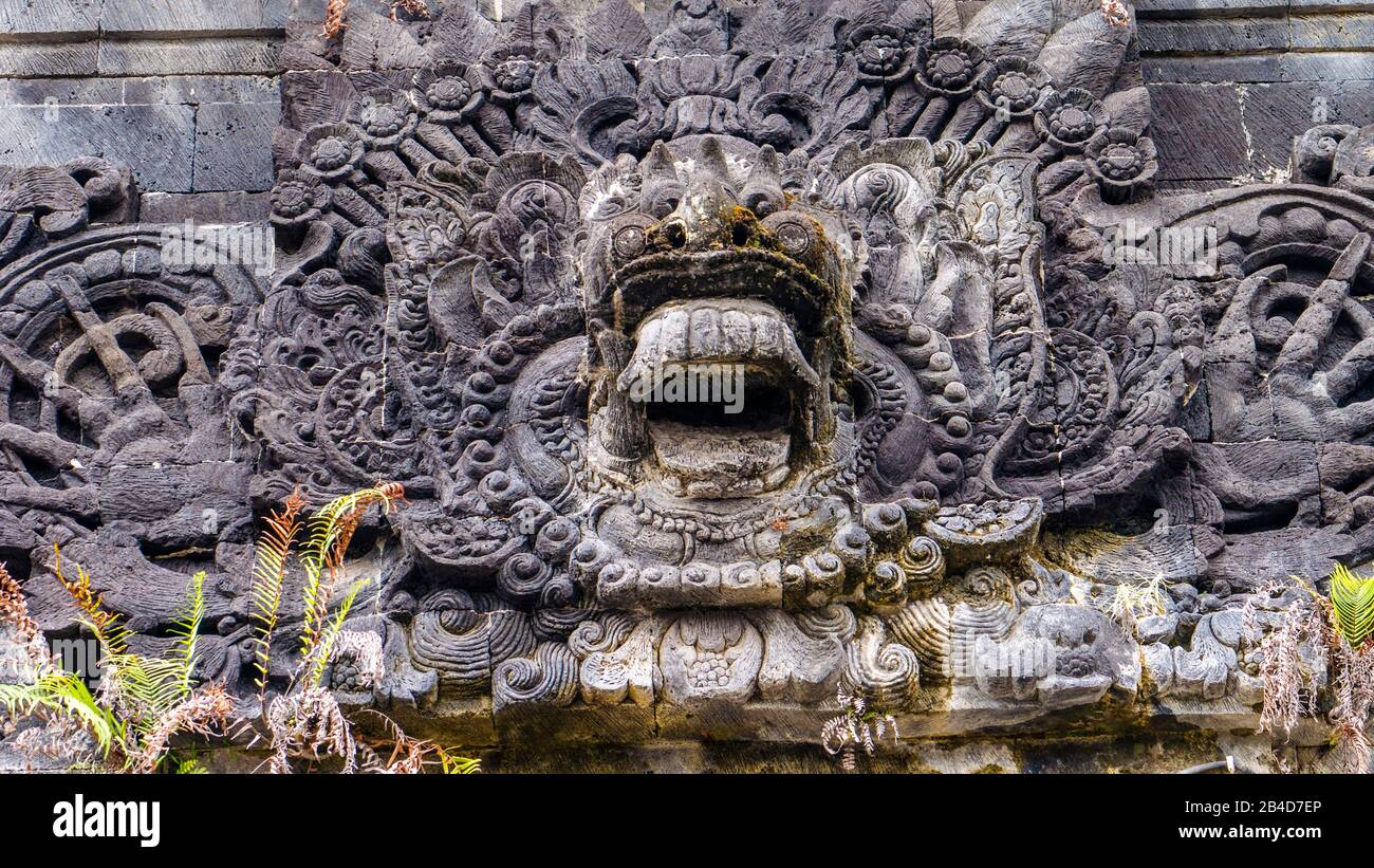 Traditional Balinese stone sculpture art and culture at Bali, Indonesia ...