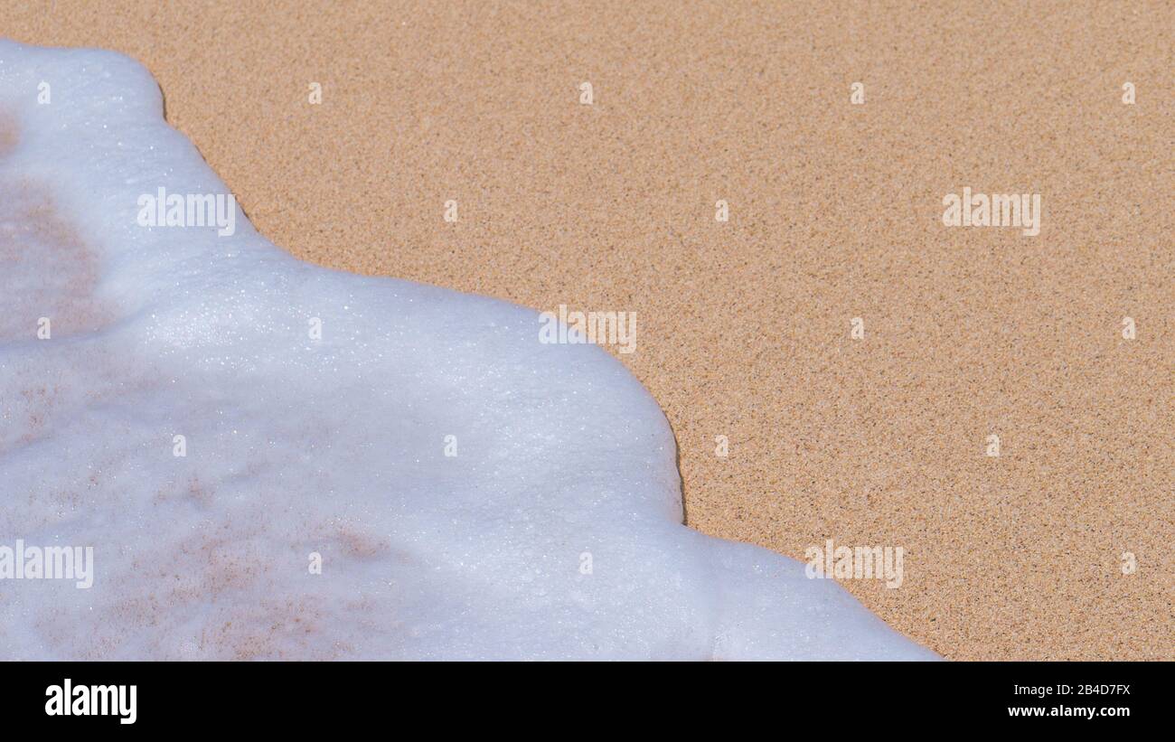 Yellow Sand and Gentle Wave, Left Corner, Nikki Beach, Bali, Indonesia ...