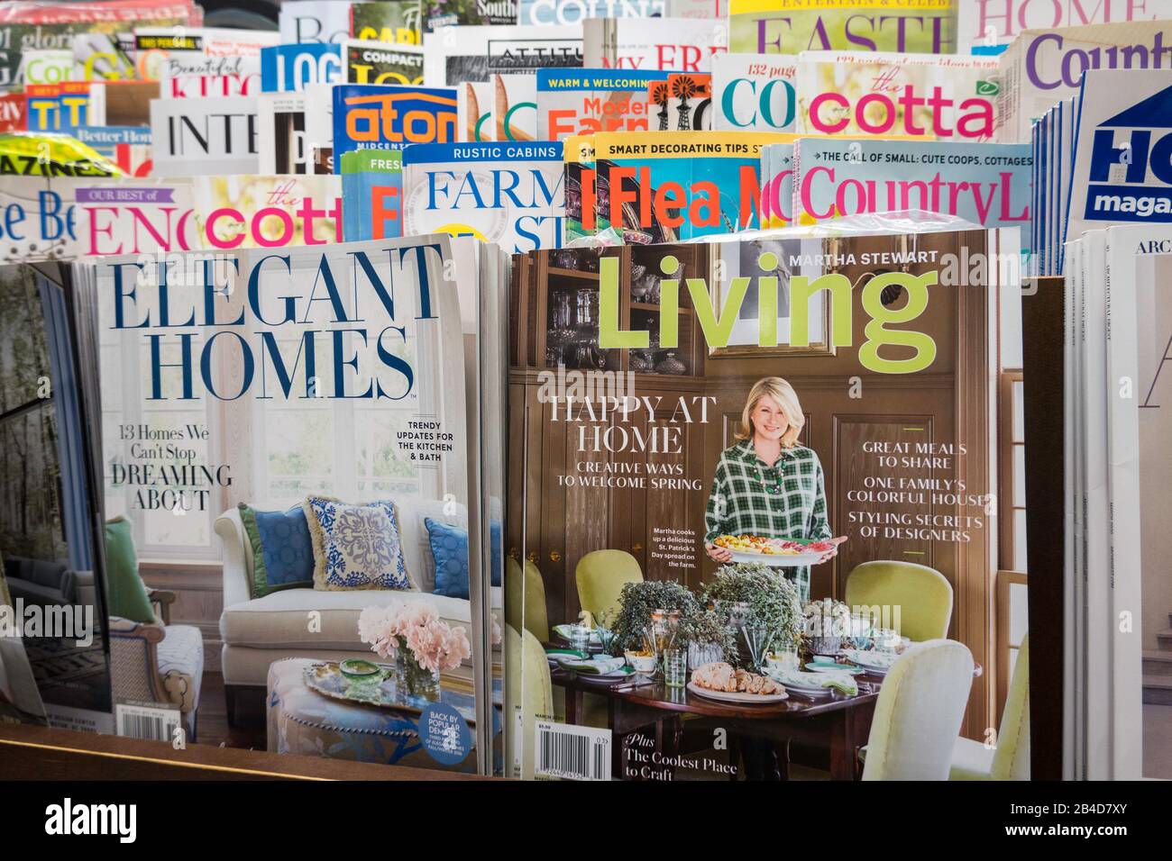 Magazine Stand Featuring Magazine Cover Stock Photo - Alamy