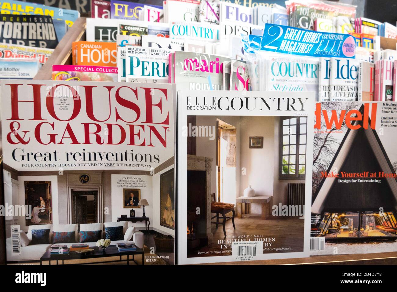 Magazine Stand Featuring Magazine Cover Stock Photo - Alamy