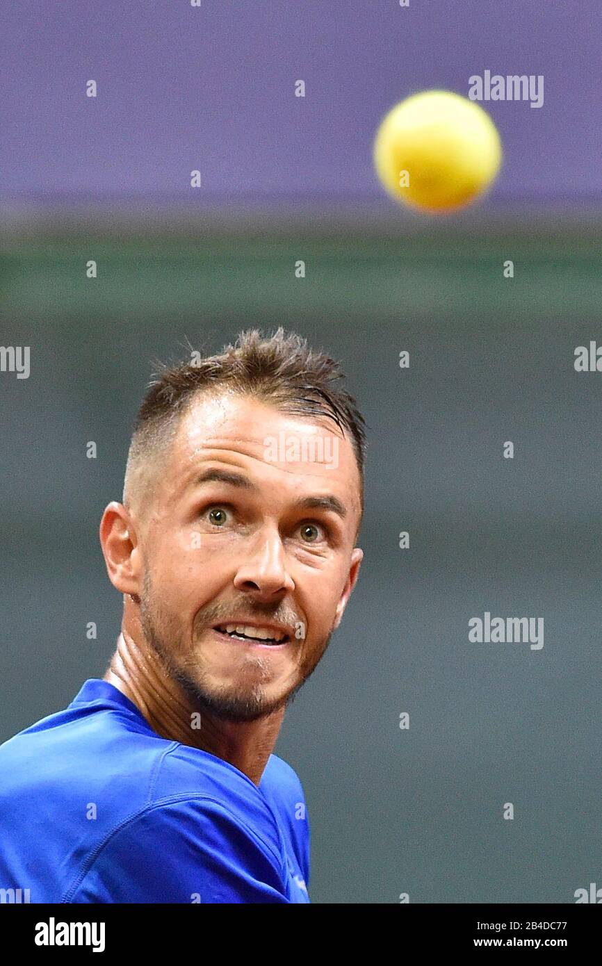 Bratislava, Slovakia. 6th Mar 2020. Czech Davis Cup team player Lukas ...