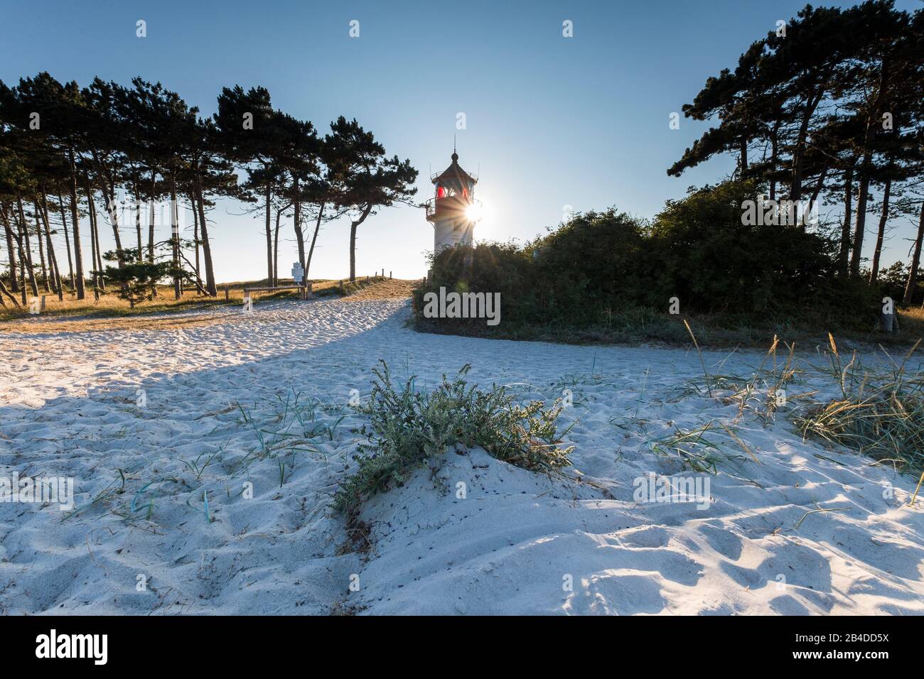 Island Hiddensee and the highlands with lighthouse Stock Photo - Alamy