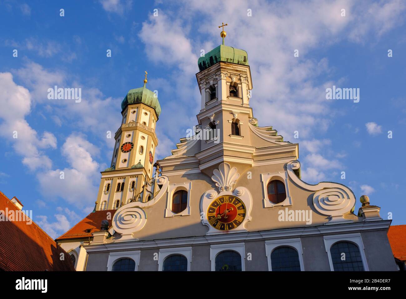 Evangelical ulrichskirche and basilica of st ulrich and afra hi-res ...
