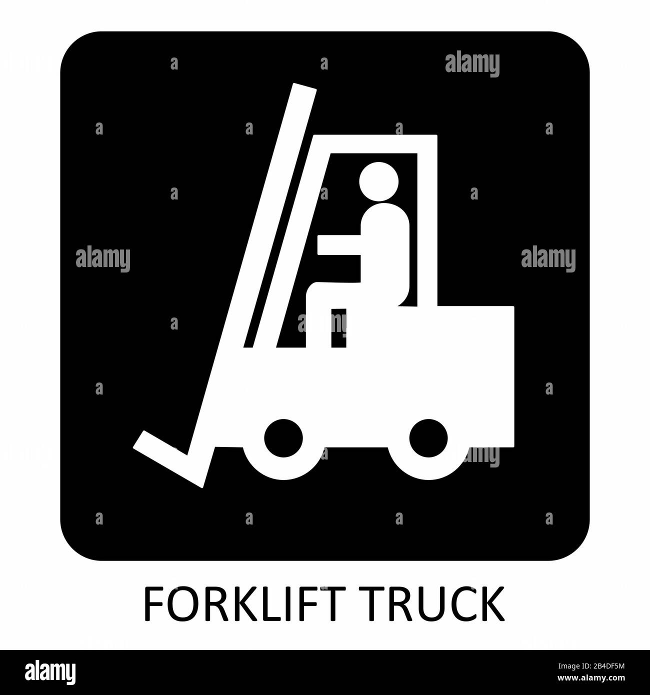 Forklift truck sign Stock Vector Image & Art - Alamy