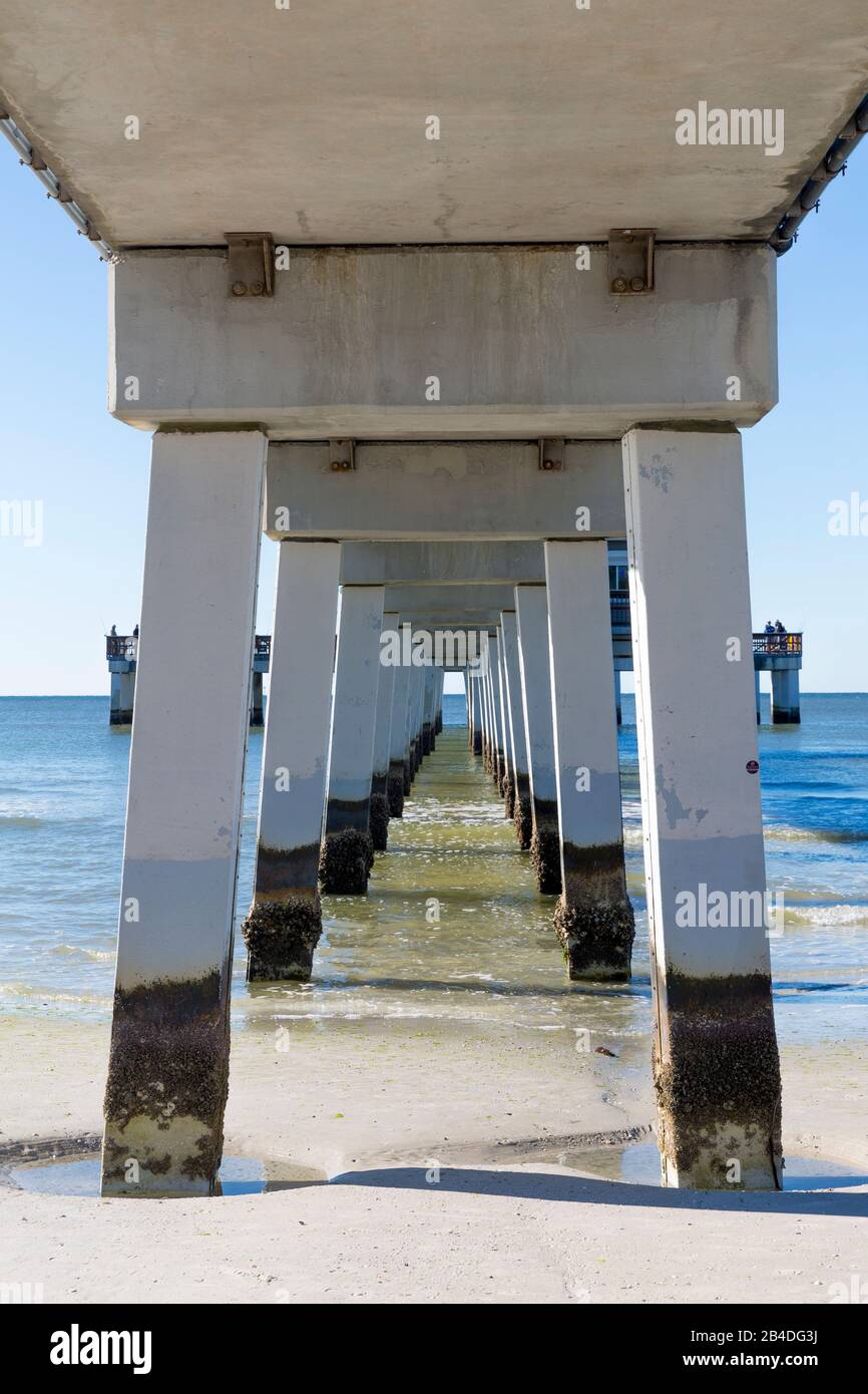 Steg, Strand, Fort Myers, Florida, USA, Nordamerika Stock Photo - Alamy