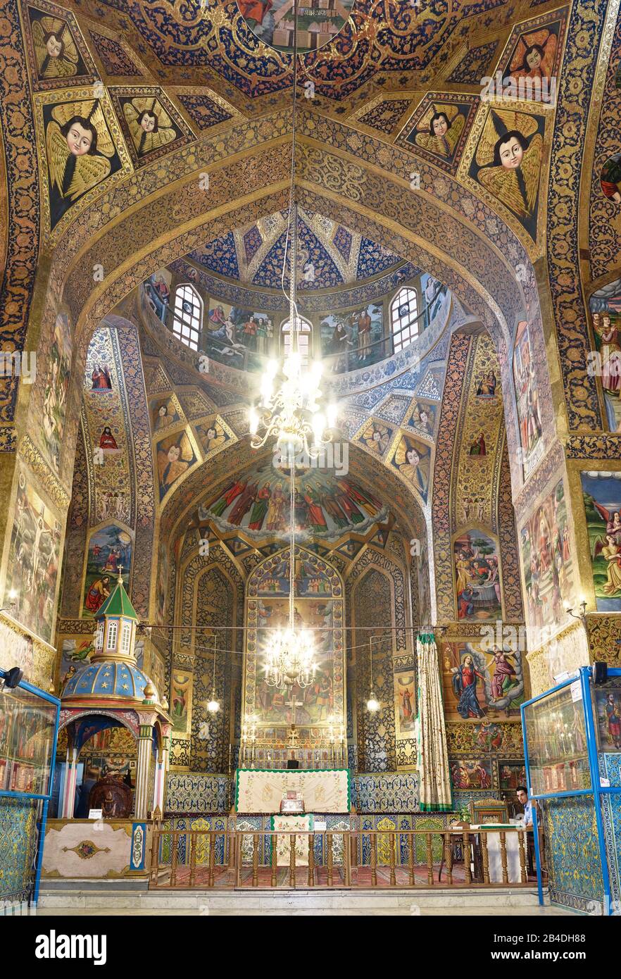 Interior shot of the Armenian Vank Cathedral in the Jolfa district in ...