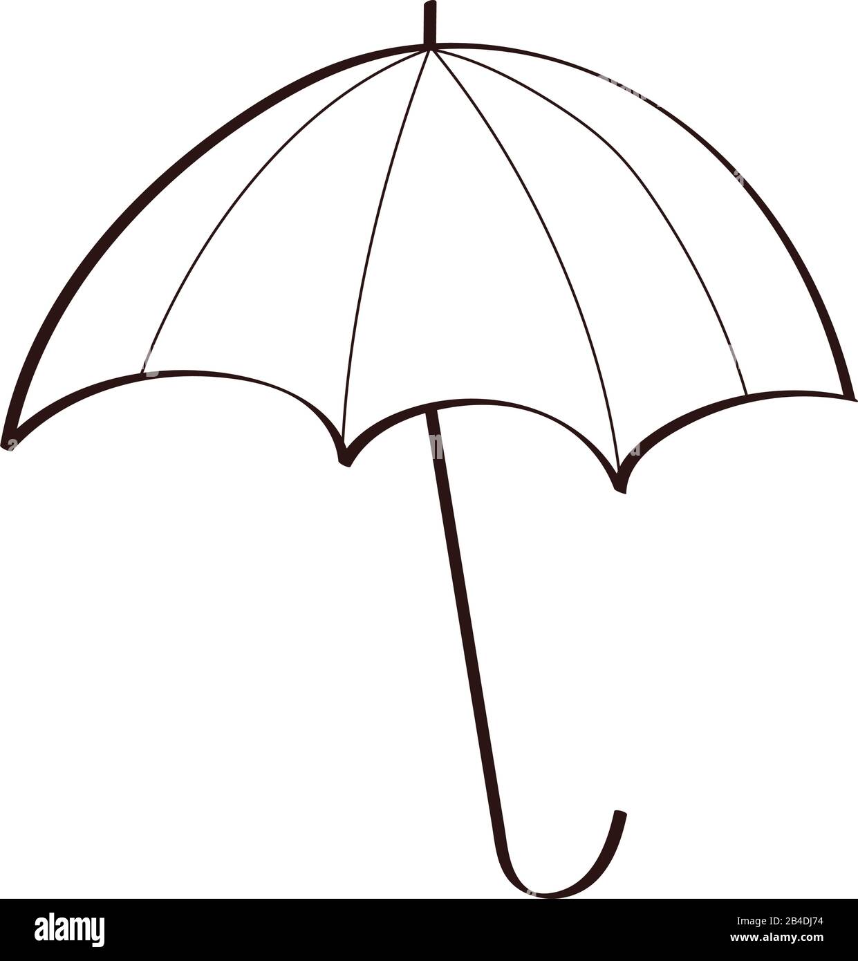 umbrella summer line style icon Stock Vector Image & Art - Alamy