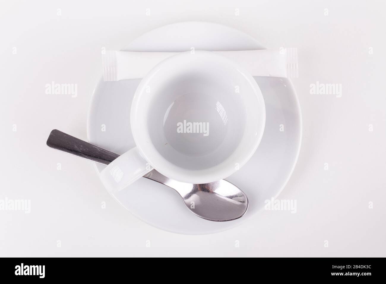 empty white cup ready for coffee Stock Photo - Alamy