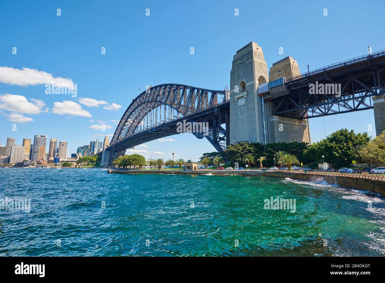 Landscape from the harbour bridge in sydney in spring hi-res stock ...